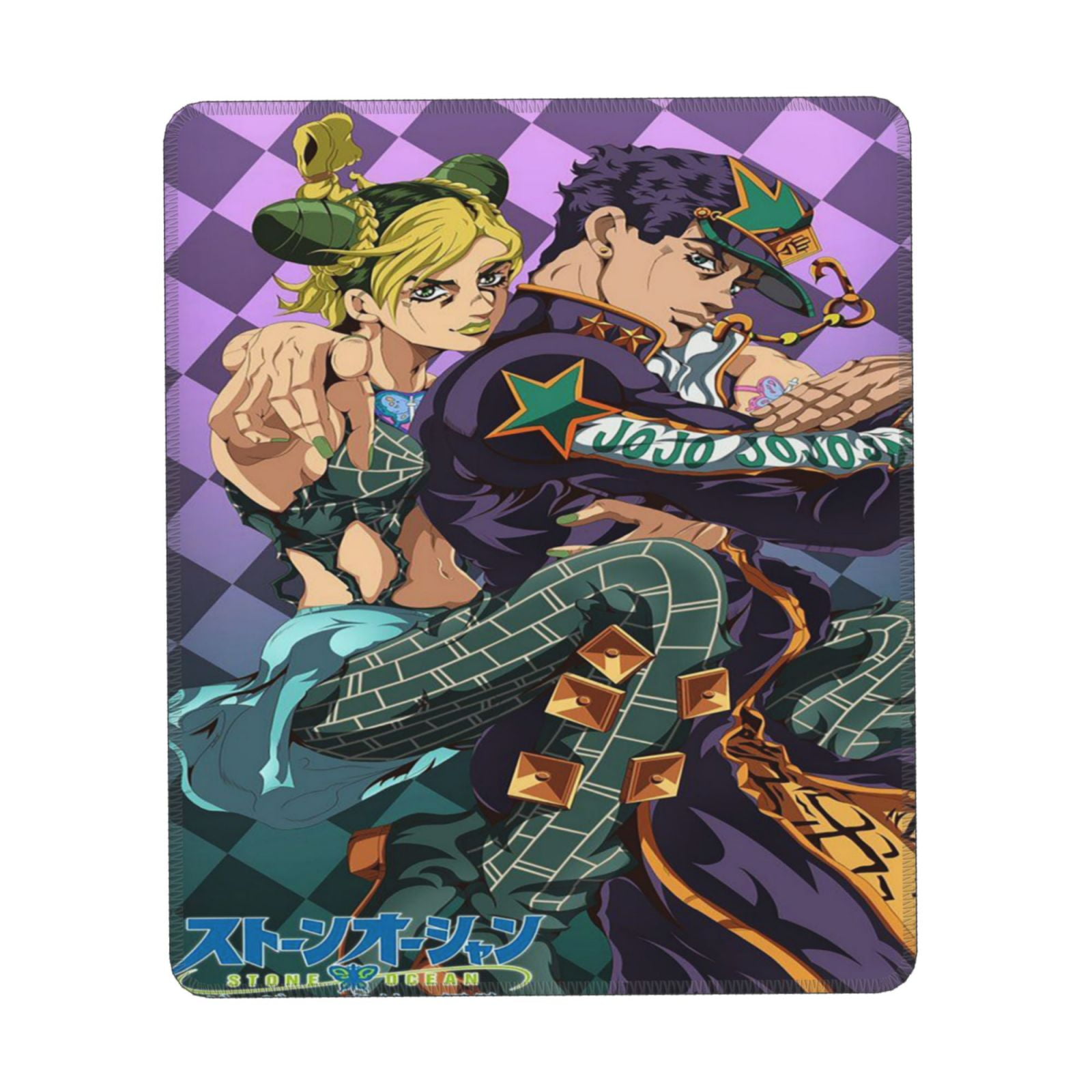 JoJo's Bizarre Adventure Desk Mat, Gaming Mouse Pad Mat with Non-Slip Base Stitched Edges ...