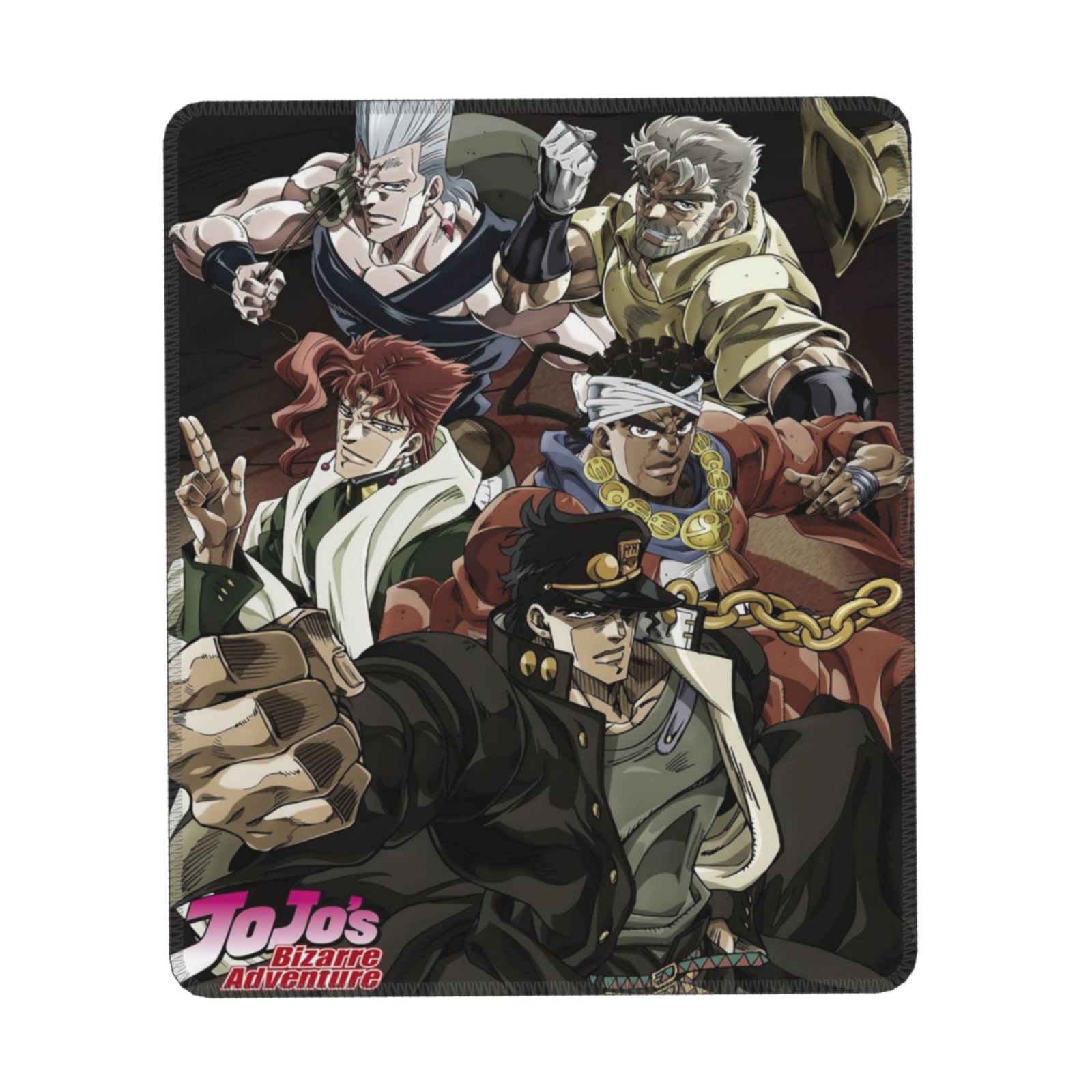 JoJo's Bizarre Adventure Desk Mat, Gaming Mouse Pad Mat with Non-Slip Base Stitched Edges ...