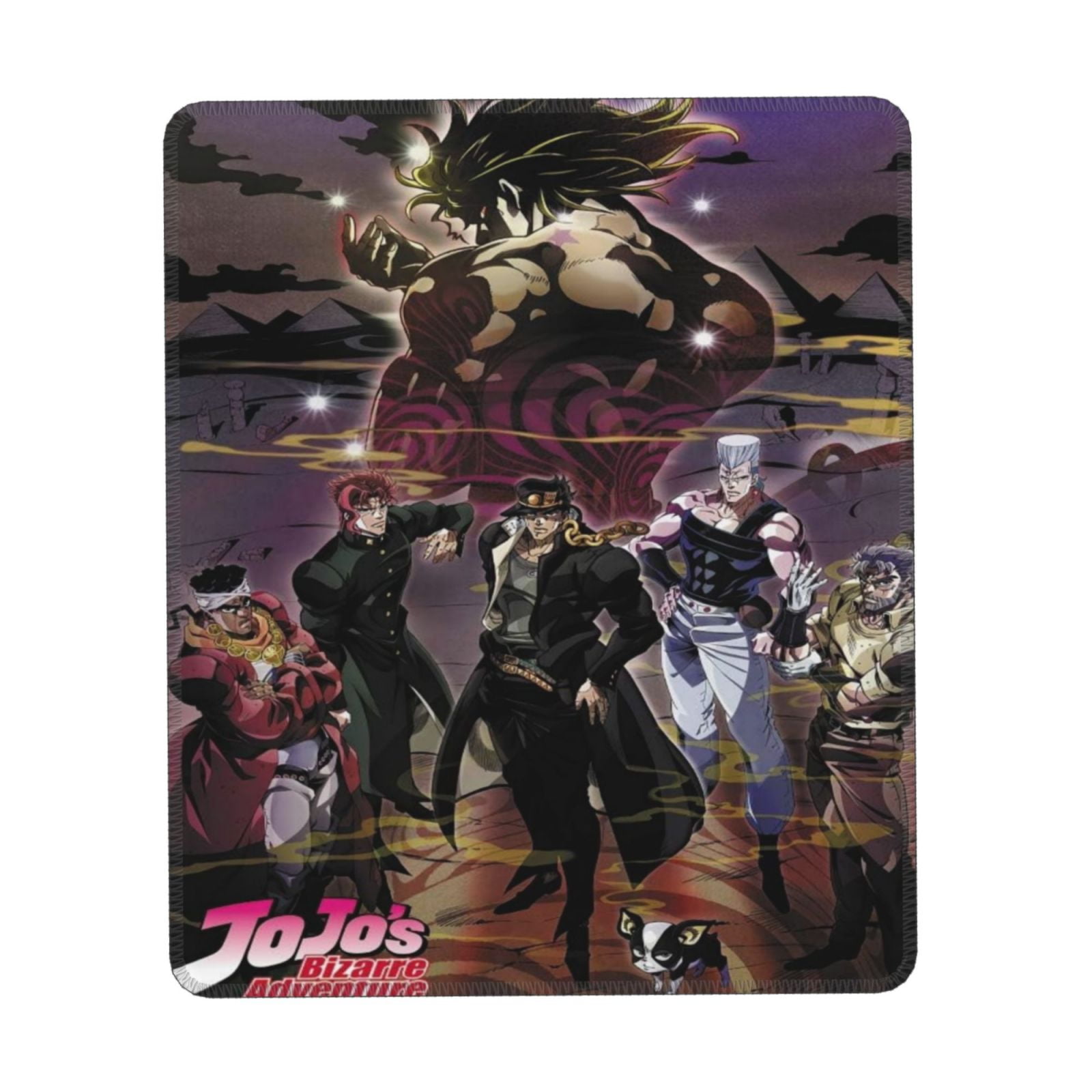 JoJo's Bizarre Adventure Desk Mat, Gaming Mouse Pad Mat with Non-Slip Base Stitched Edges ...