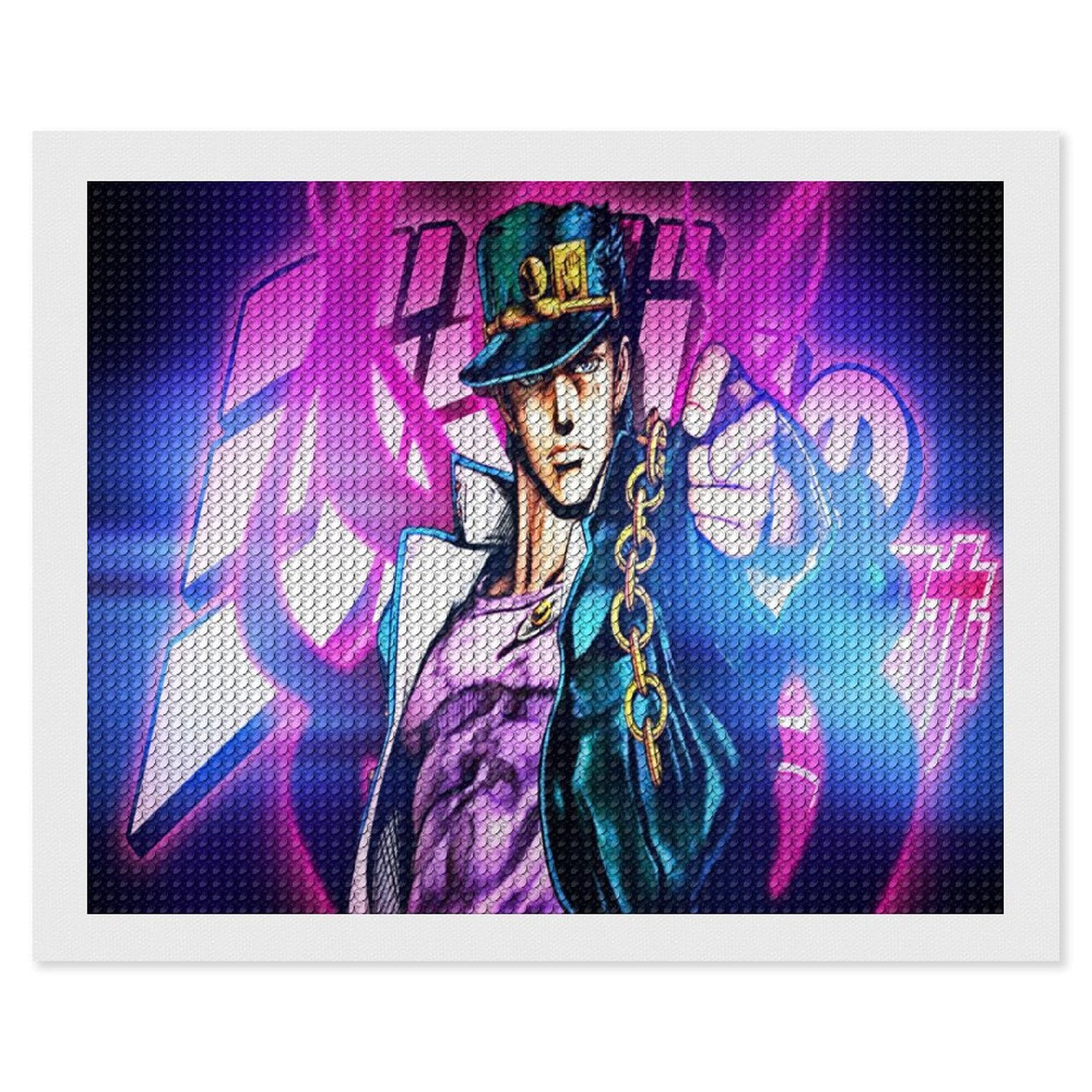 JoJo's Bizarre Adventure Diamond Art Kits for Adults Beginners Round 5D ...
