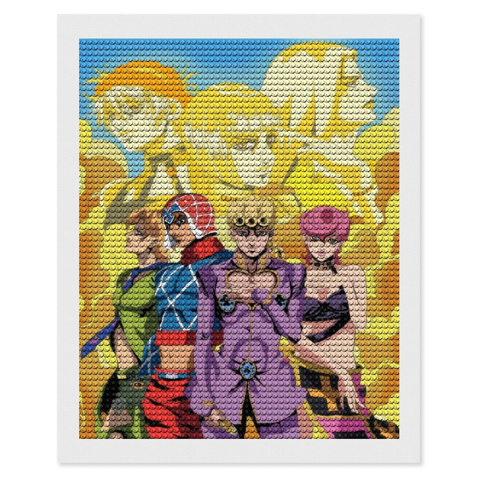 JoJo's Bizarre Adventure Diamond Art Painting Kits, Cartoon Gem Dots ...