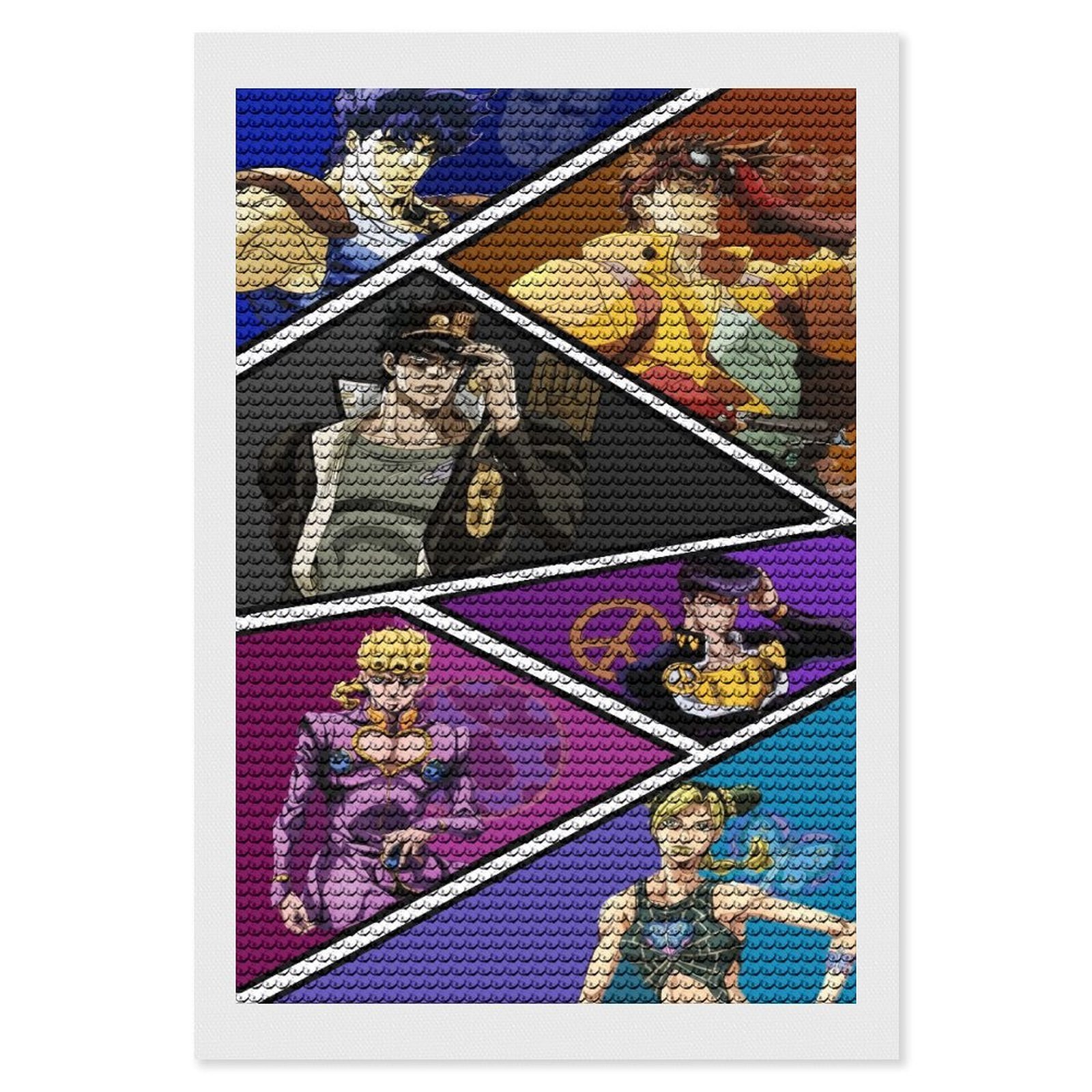 JoJo's Bizarre Adventure Diamond Art Painting Kits, Cartoon Gem Dots ...
