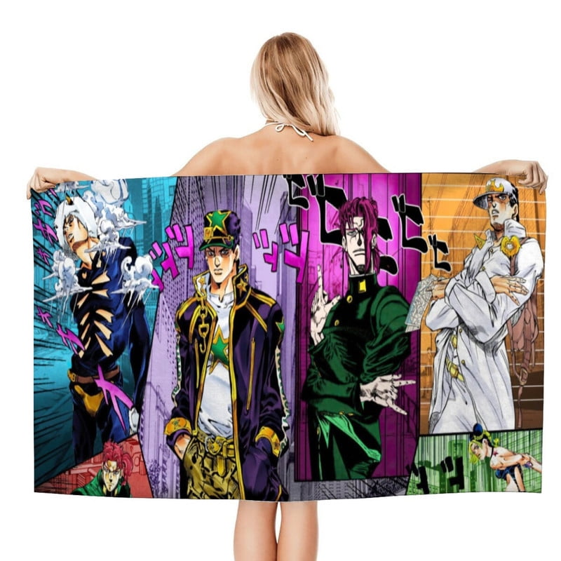 JoJo's Bizarre Adventure Gifts Beach Towel for Women Girl Birthday ...