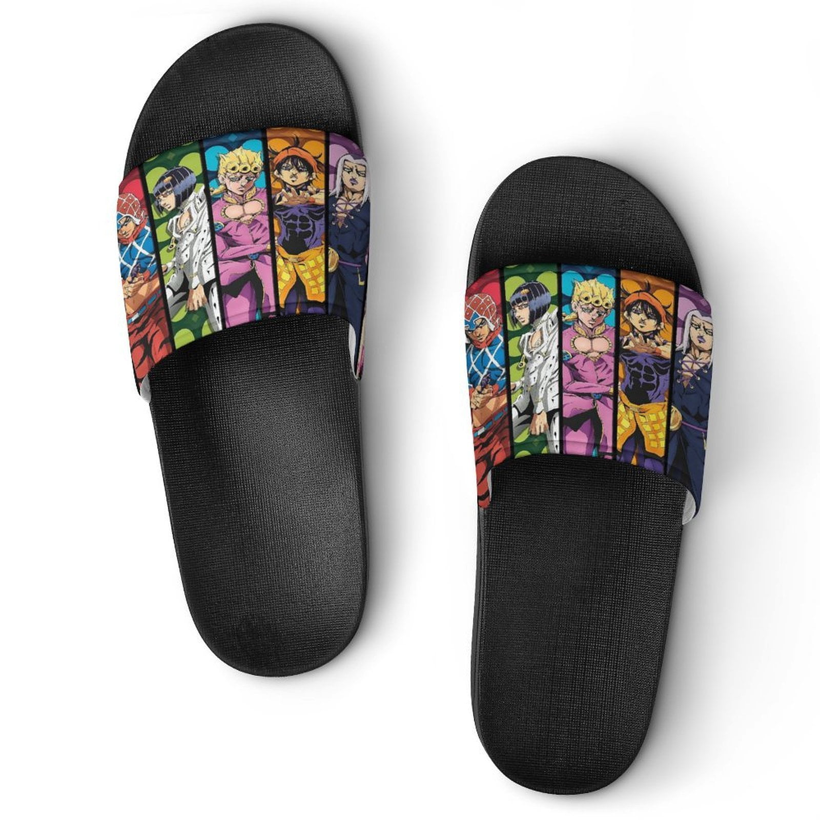 JoJo's Bizarre Adventure Home Slippers Slide Sandals, Casual Pool Slide ...