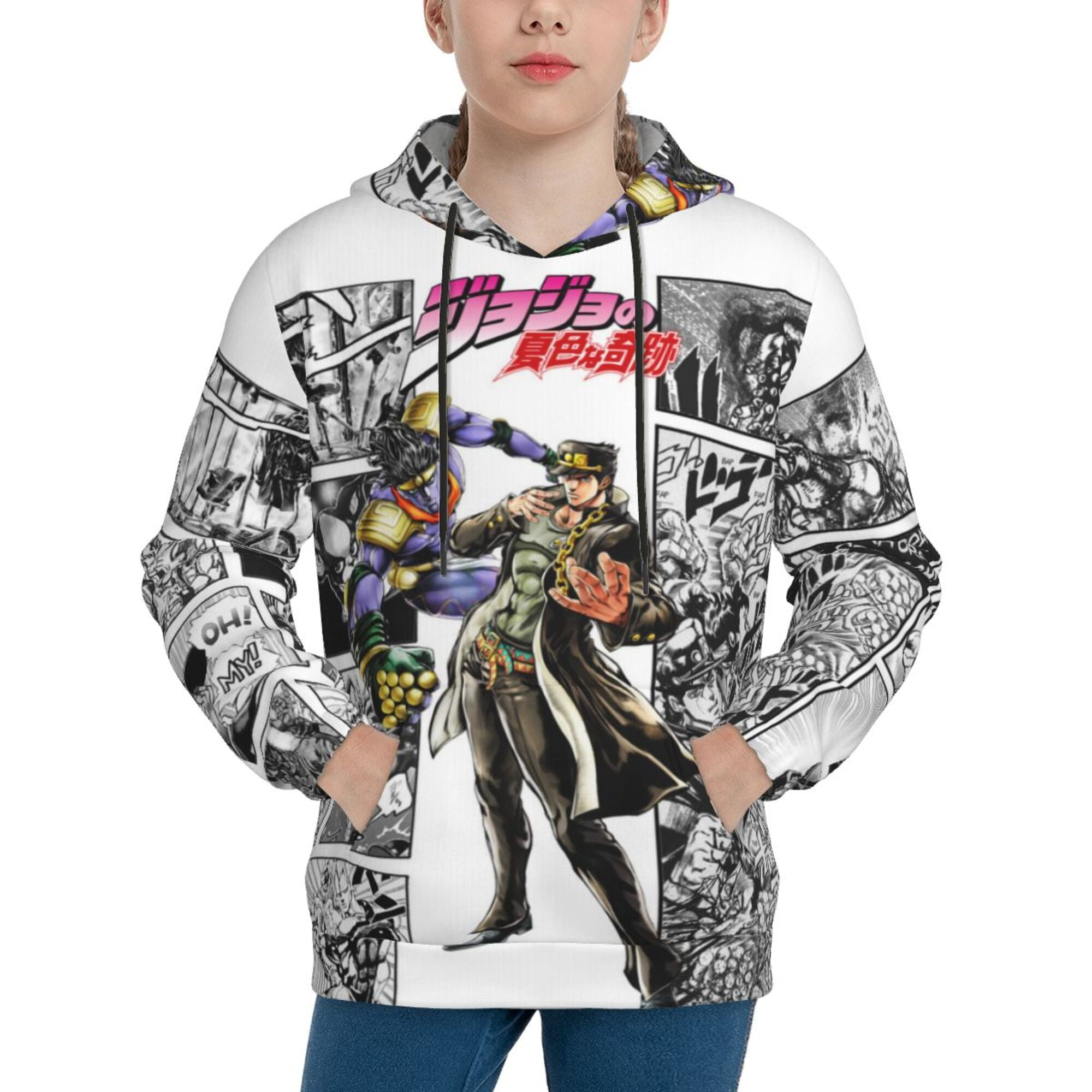 JoJo's Bizarre Adventure Hoodies Pullover For Boys Girls 3d Printed ...