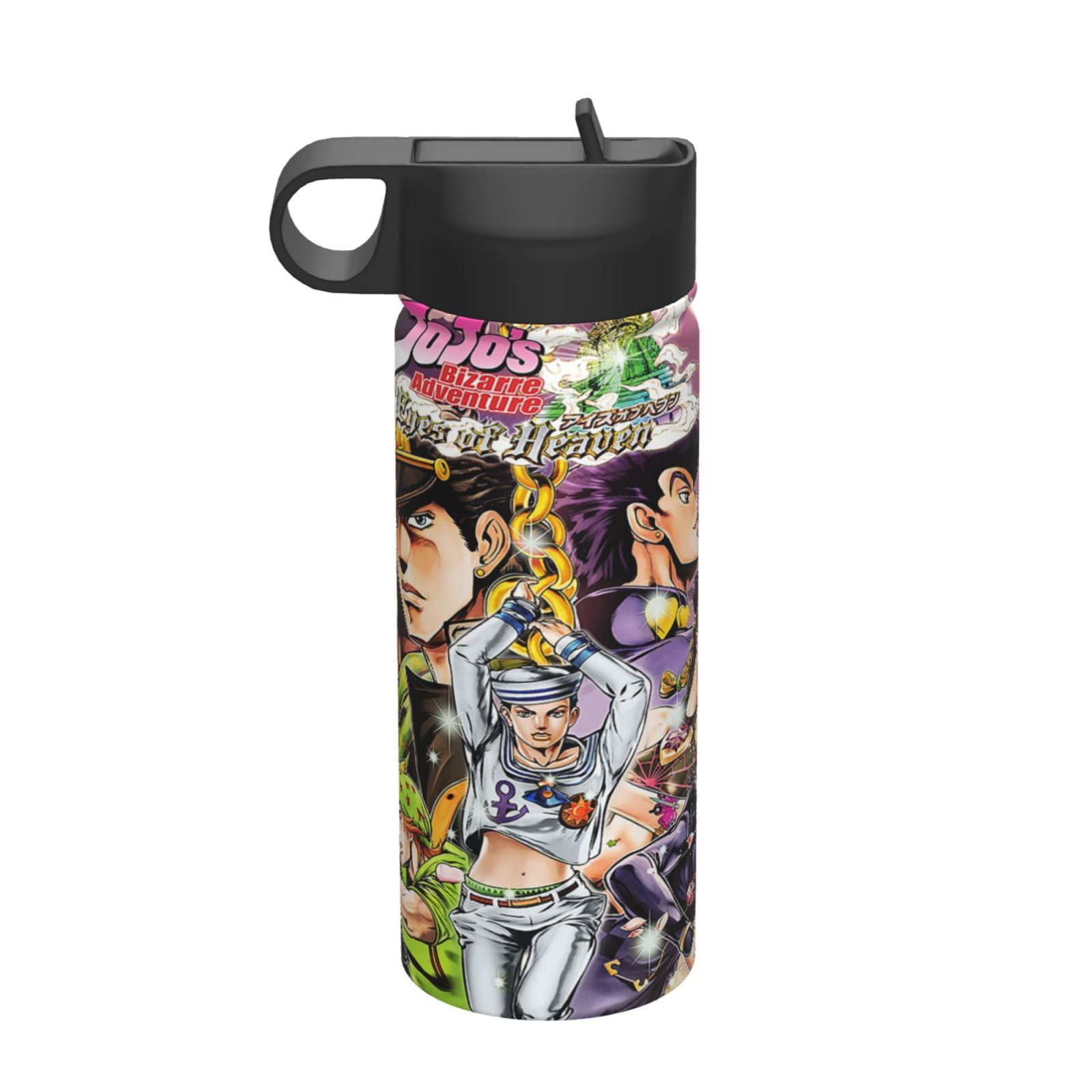 JoJo's Bizarre Adventure Insulated Water Bottle, 18OZ Stainless Steel Double Walled & Vacuum ...