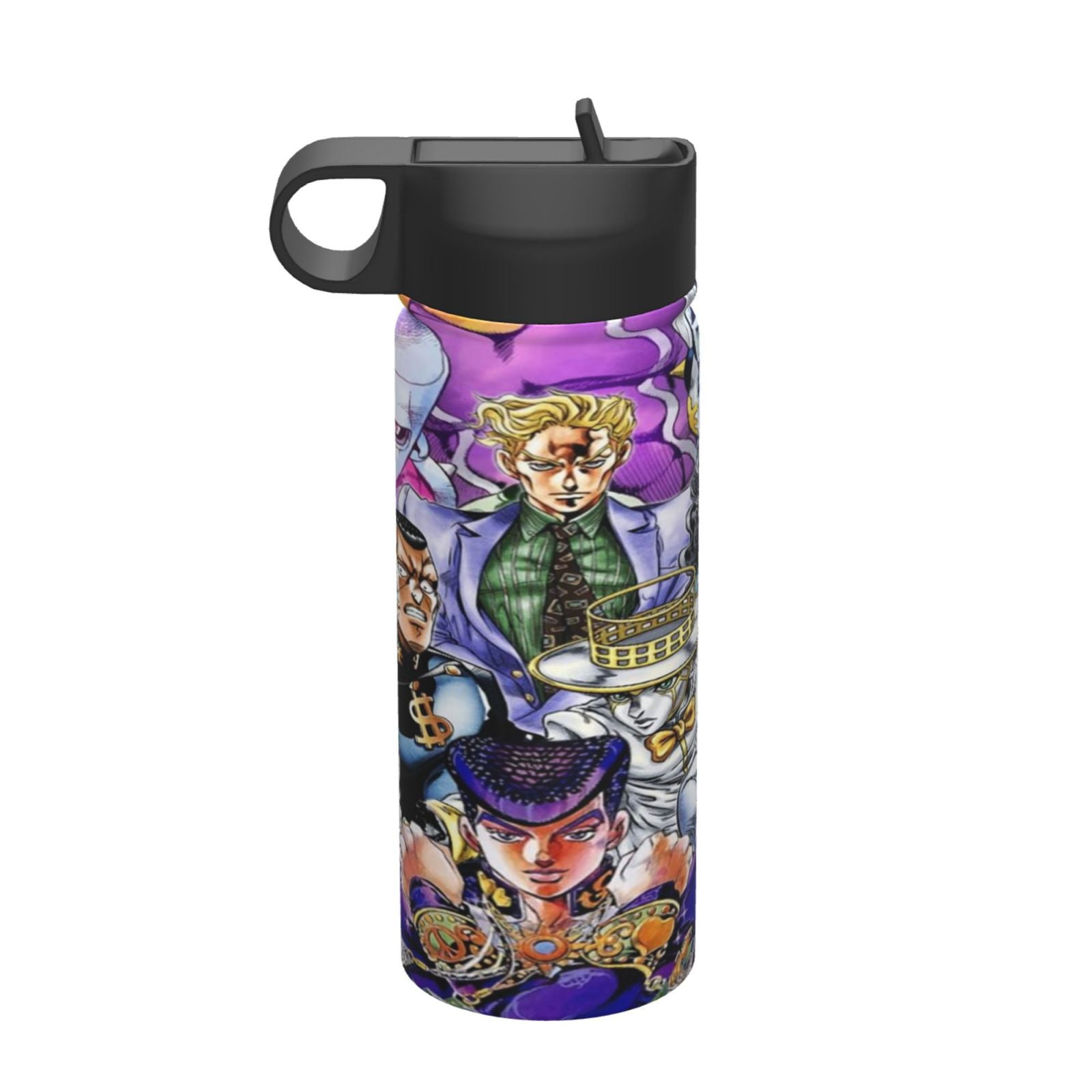 JoJo's Bizarre Adventure Insulated Water Bottle, 18OZ Stainless Steel Double Walled & Vacuum ...