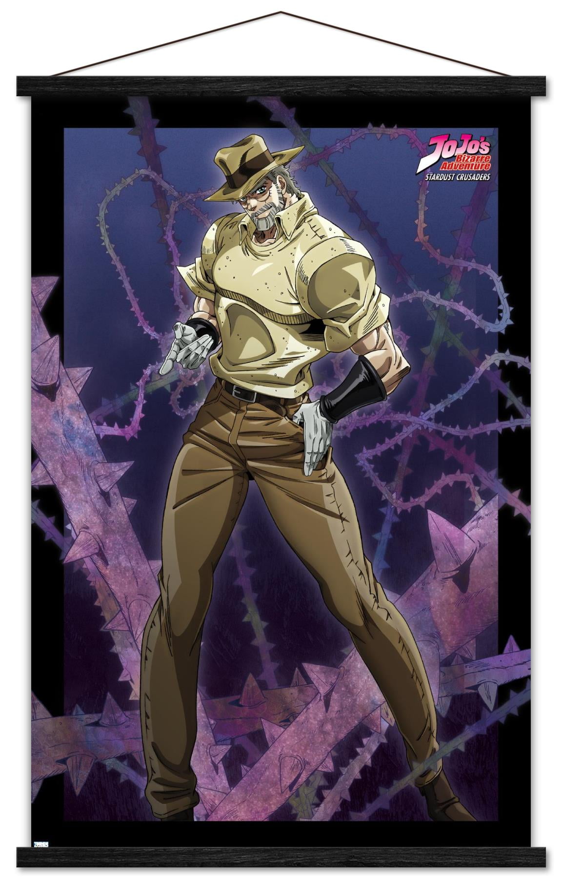 JoJo's Bizarre Adventure - Joseph and Hermit Purple Wall Poster with ...