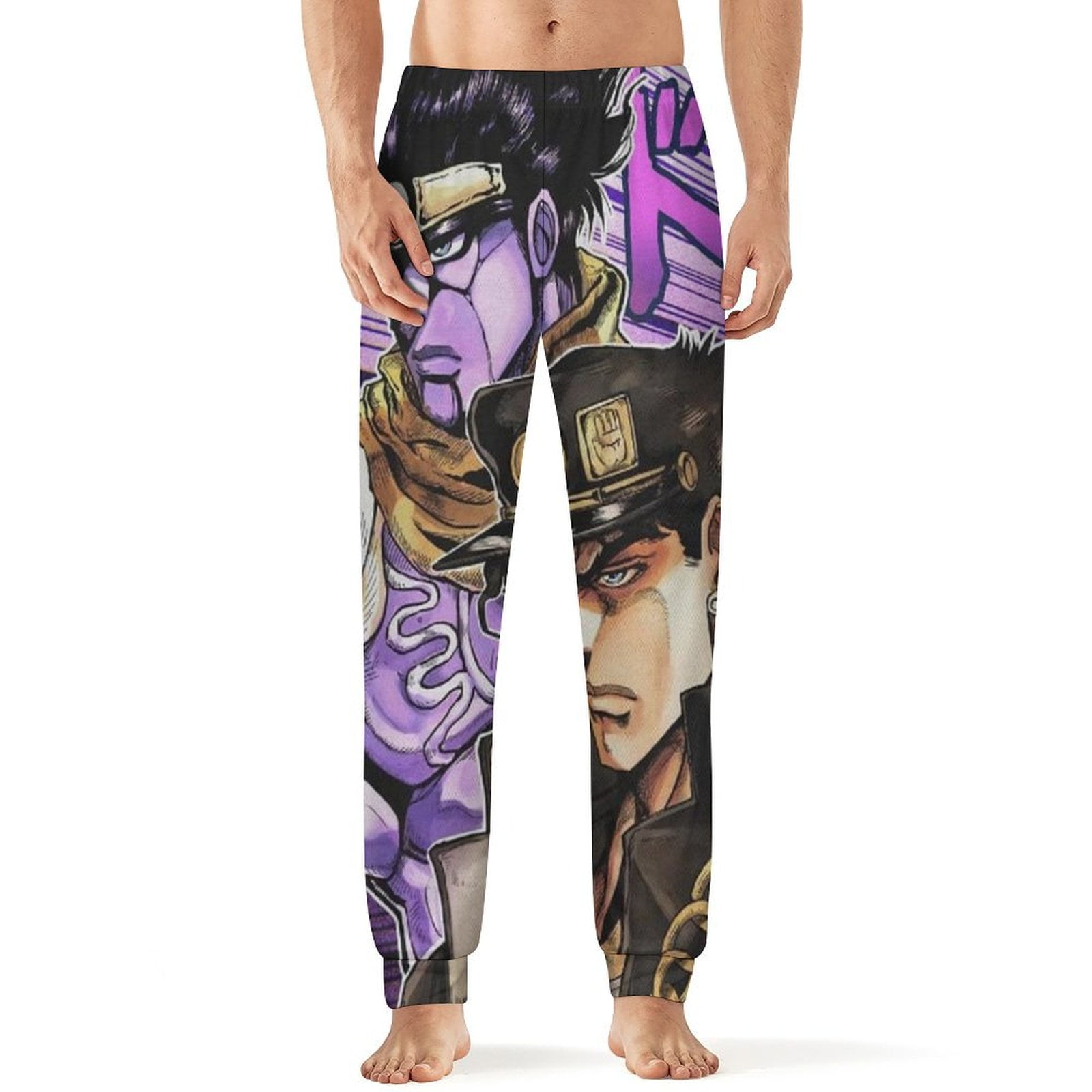 JoJo's Bizarre Adventure Men's Pajama Pants Soft Sleepwear Loung Pants for Men Pj Bottoms with ...