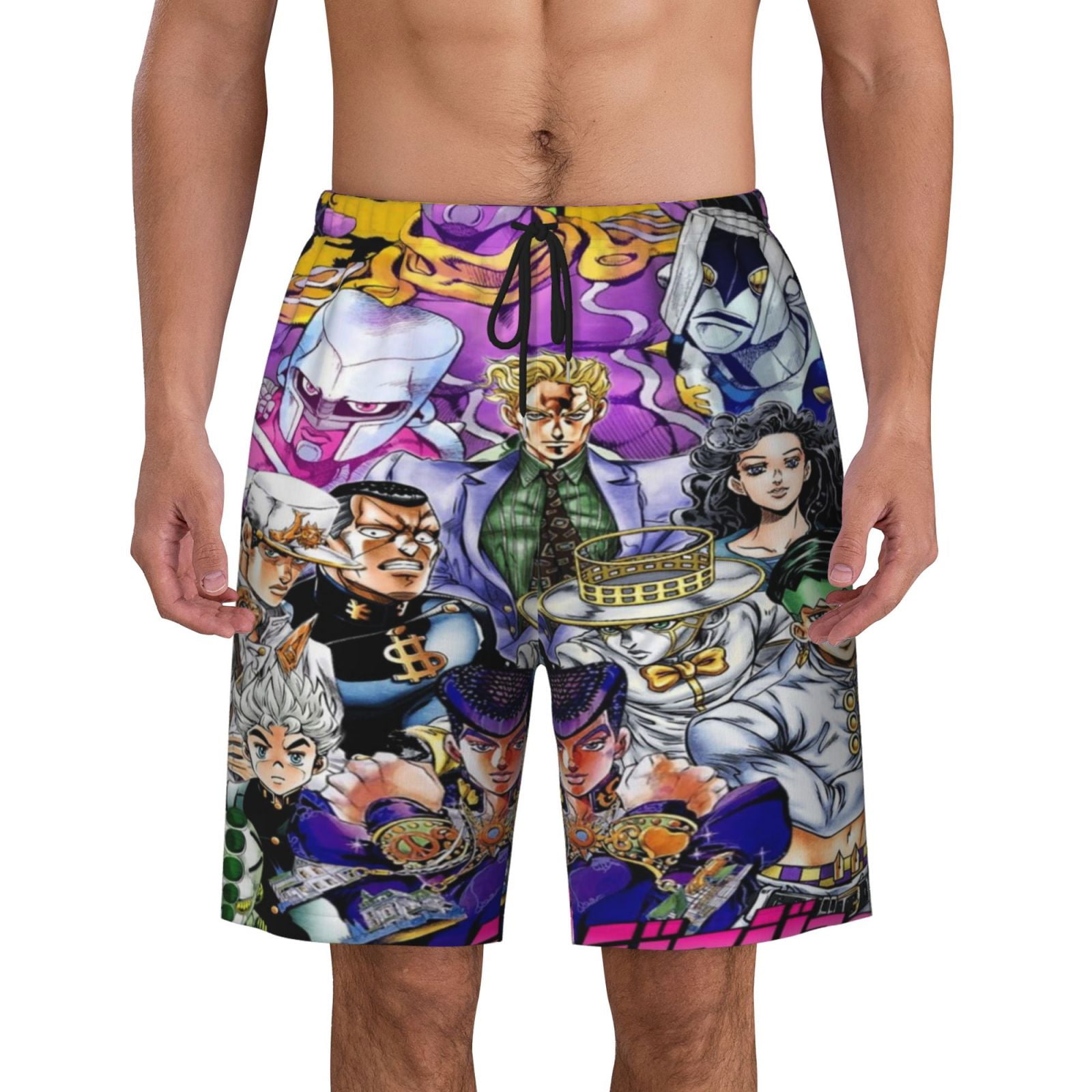 JoJo's Bizarre Adventure Men's Swim Trunks Quick Dry Board Shorts ...