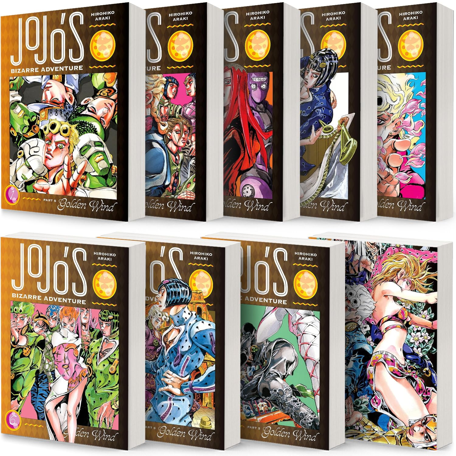 JoJo's Bizarre Adventure Part 5: Golden Wind Volume 1-9 Books ...