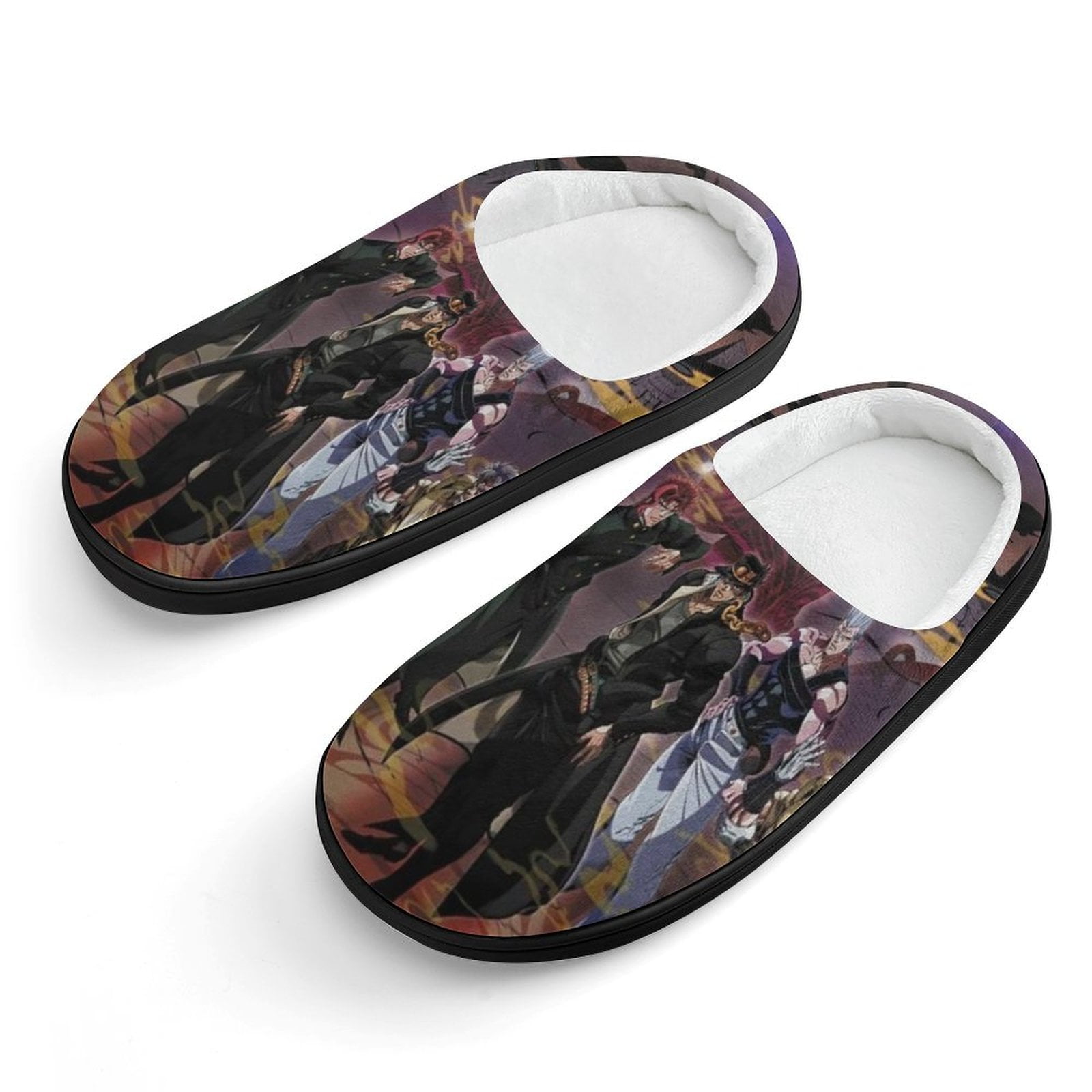 JoJo's Bizarre Adventure Slippers for Kids, Cute Soft Plush Anti-slip ...