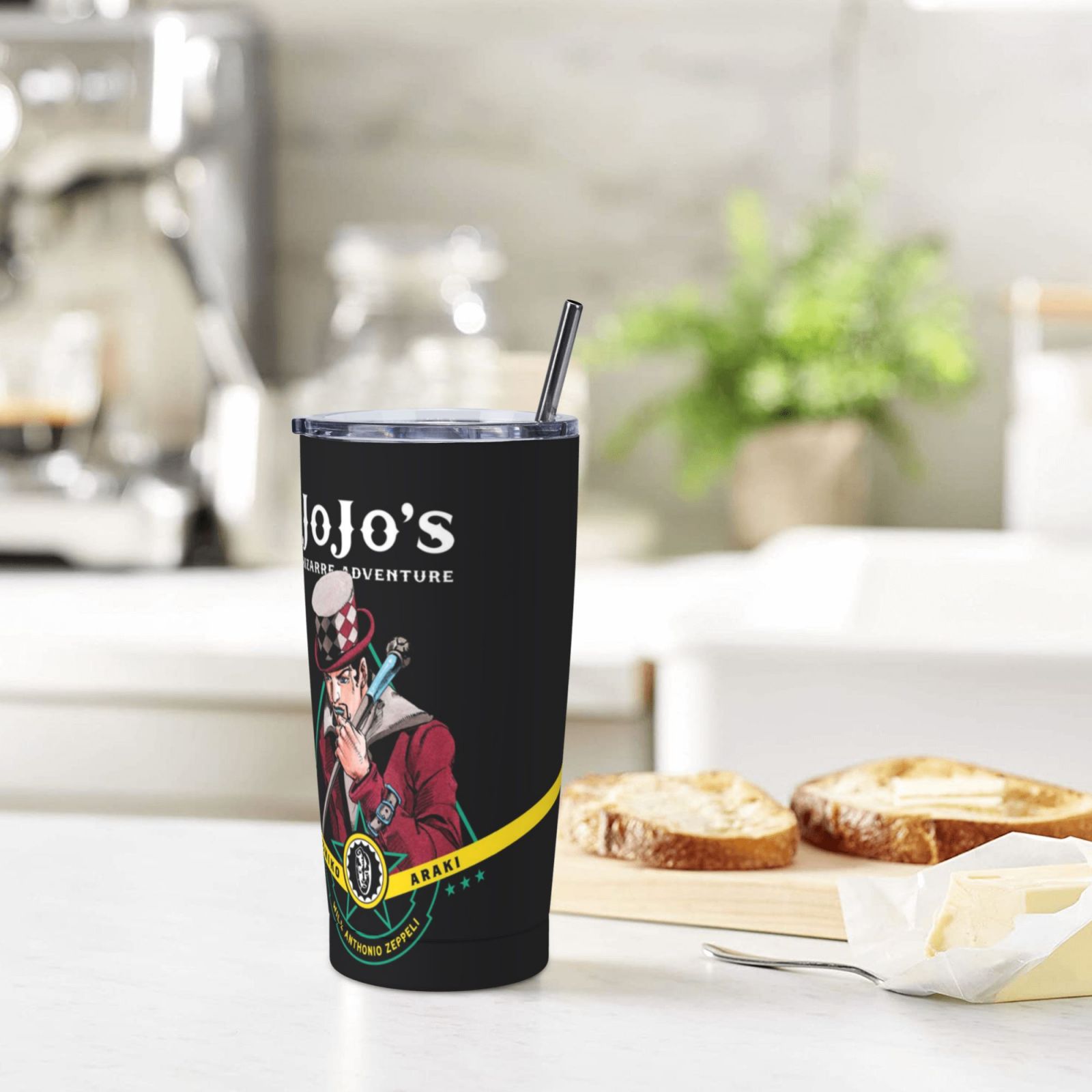 JoJo's Bizarre Adventure Stainless Steel Coffee Tumbler Vacuum Leak ...