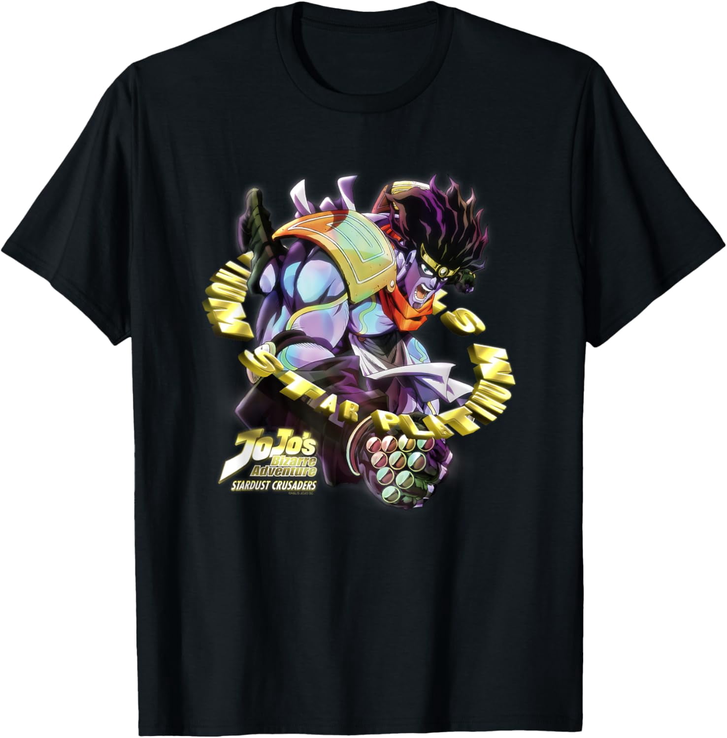 JoJo's Bizarre Adventure Stardust Crusaders Star Platinum T-Shirt Short ...