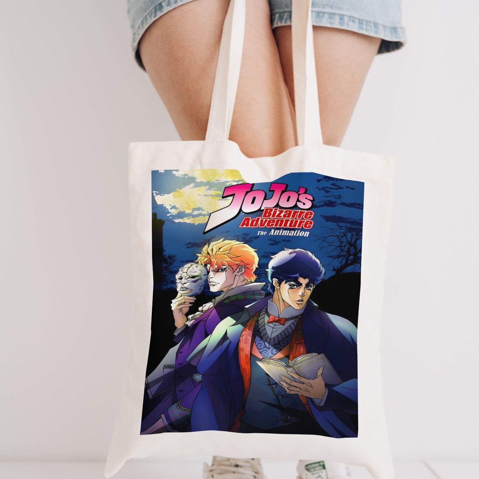 JoJo's Bizarre Adventure canvas Tote Bag.13.8 x 15.8 inches（35x40cm ...