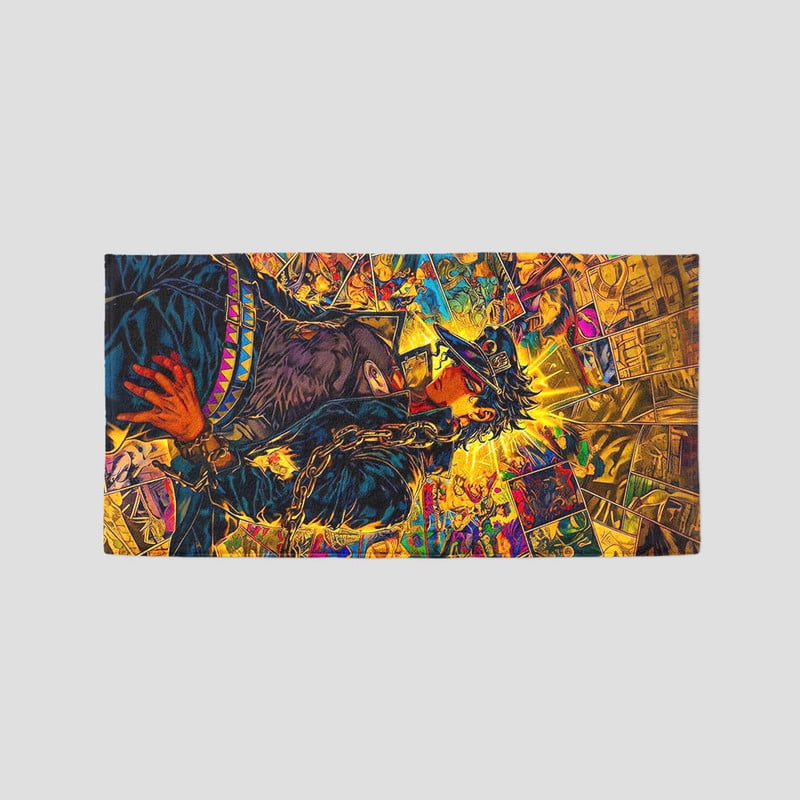 JoJo's Bizarre Adventure'stowel features a distinctive design, making ...