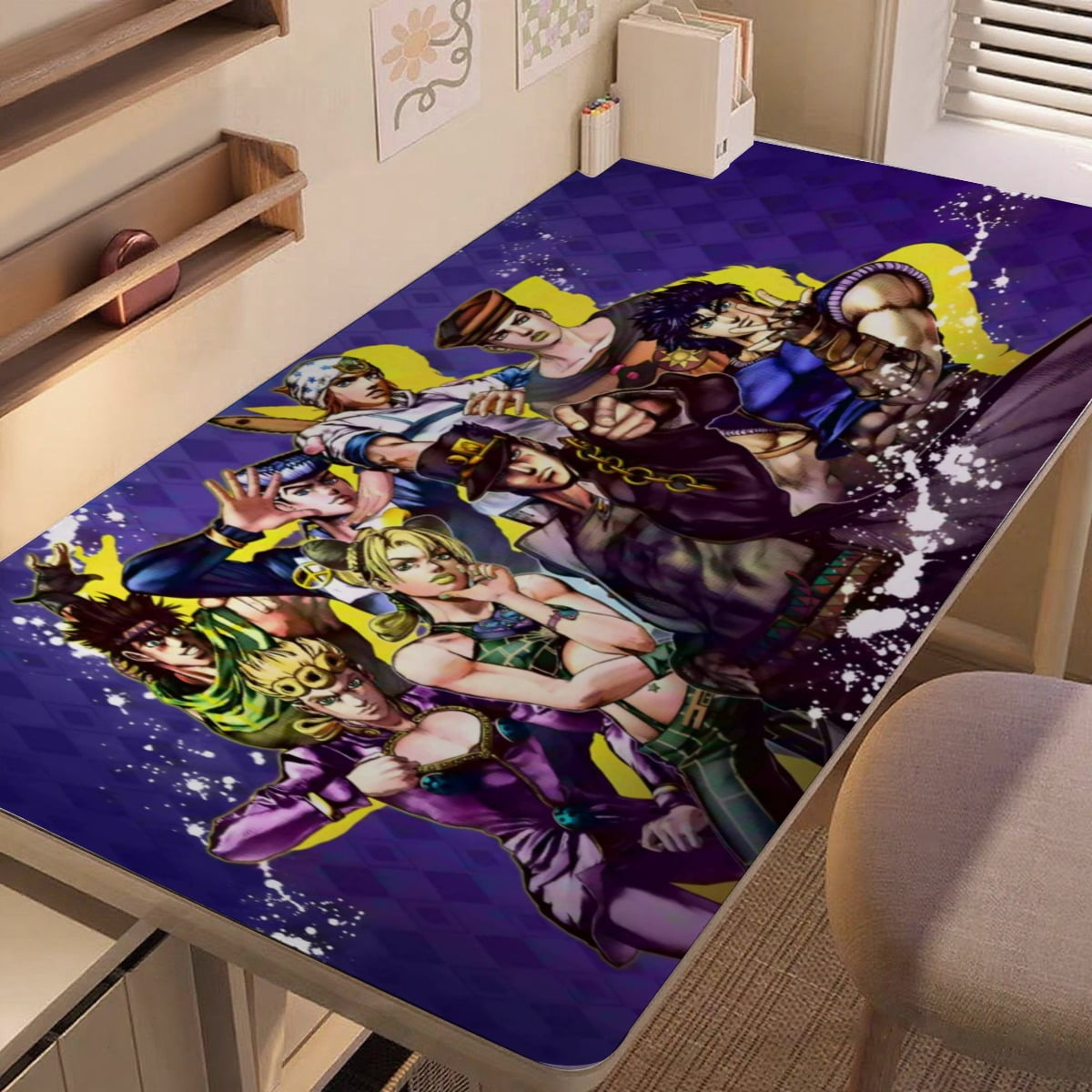 JoJo's Bizarre Adventure-themed extra-large Non-Slip Base leather Desk ...