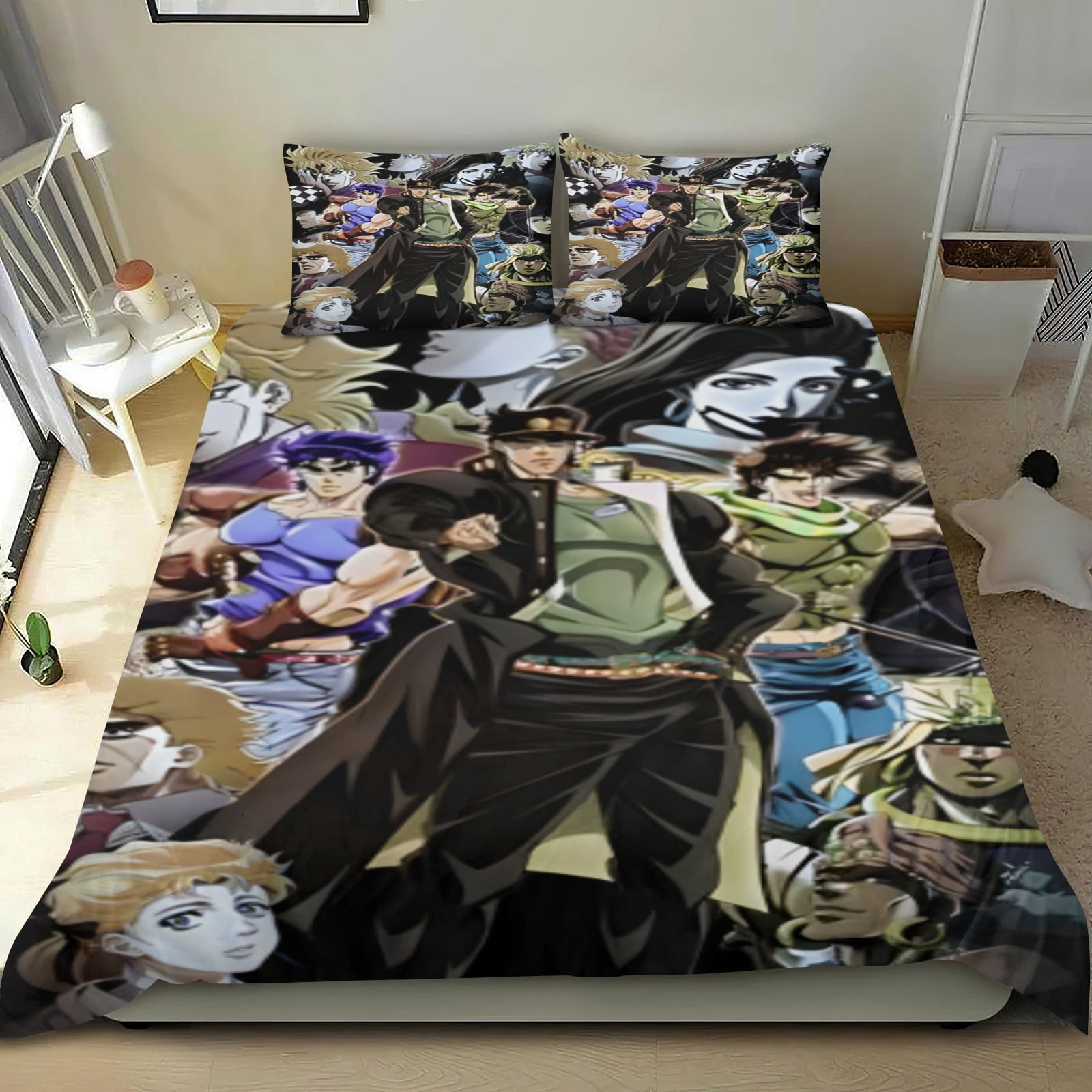 JoJo's Bizarre Adventure thin bedding set has One duvet cover and two ...
