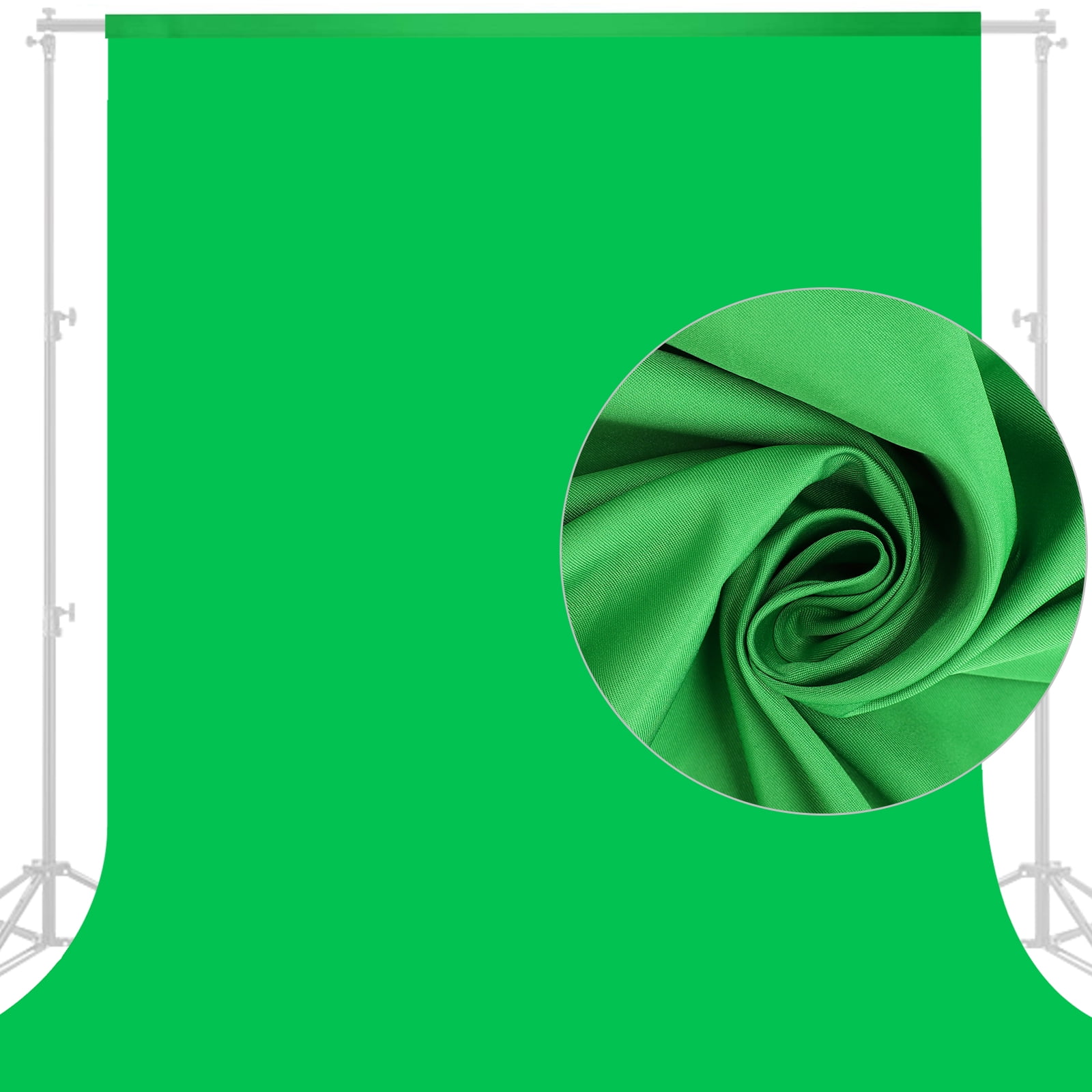 JoJocom 10 X 7 FT Green Screen Backdrop for Photography, Virtual ...