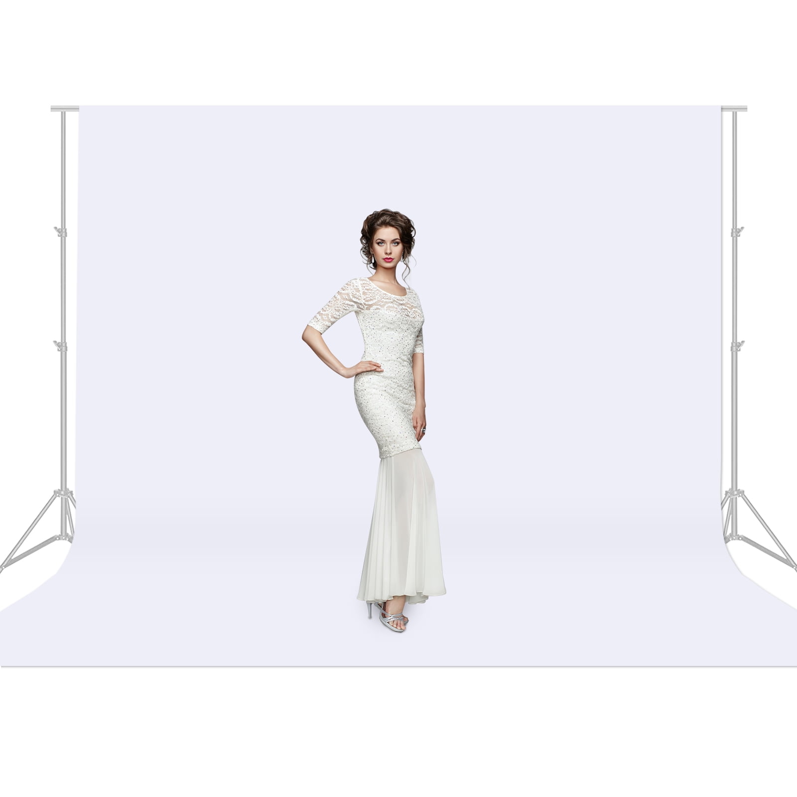 JoJocom 10x10 FT Large White Backdrop Background for Photography, Pure ...
