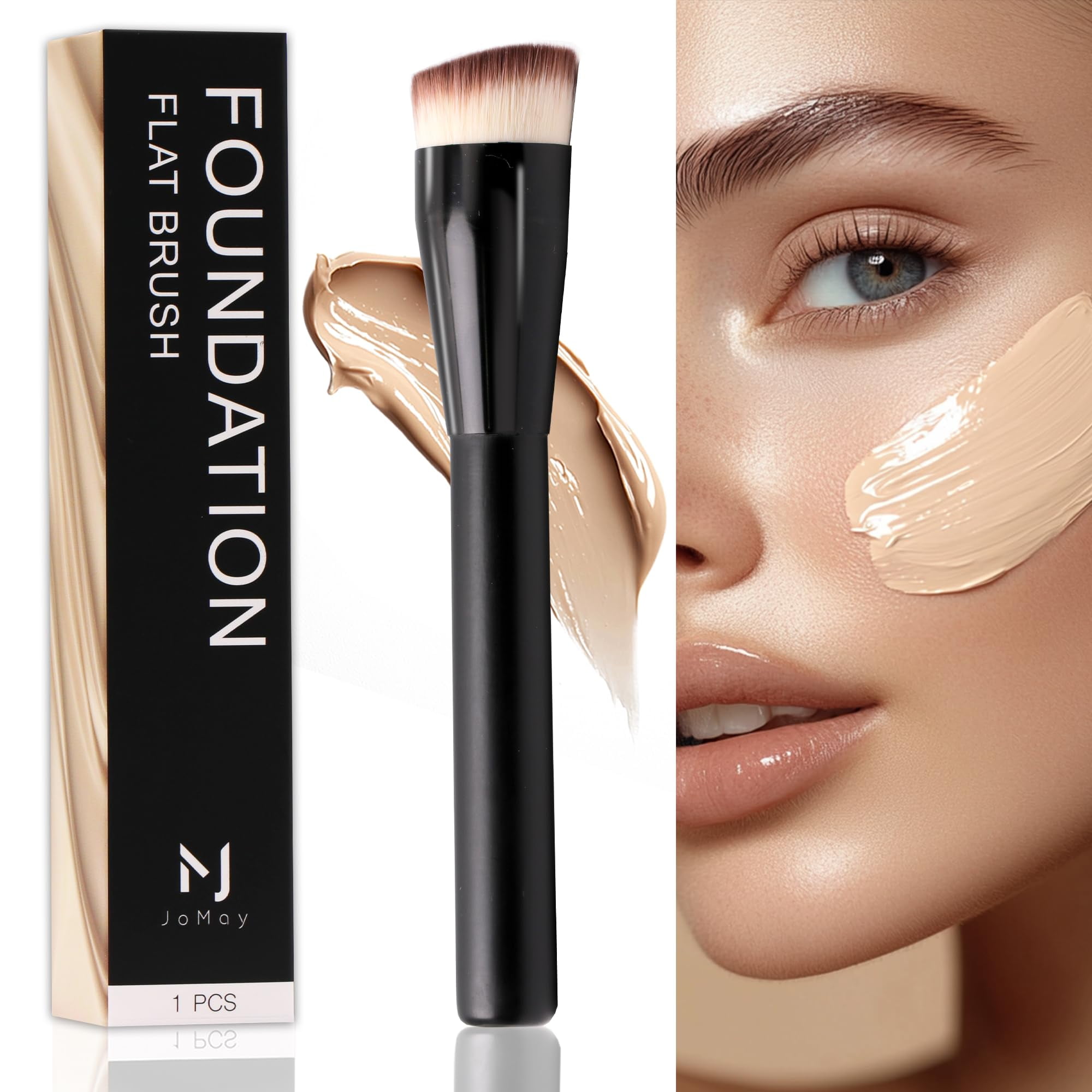 JoMay Foundation Brush for TSF6 Liquid Makeup, Flat Top Kabuki ...