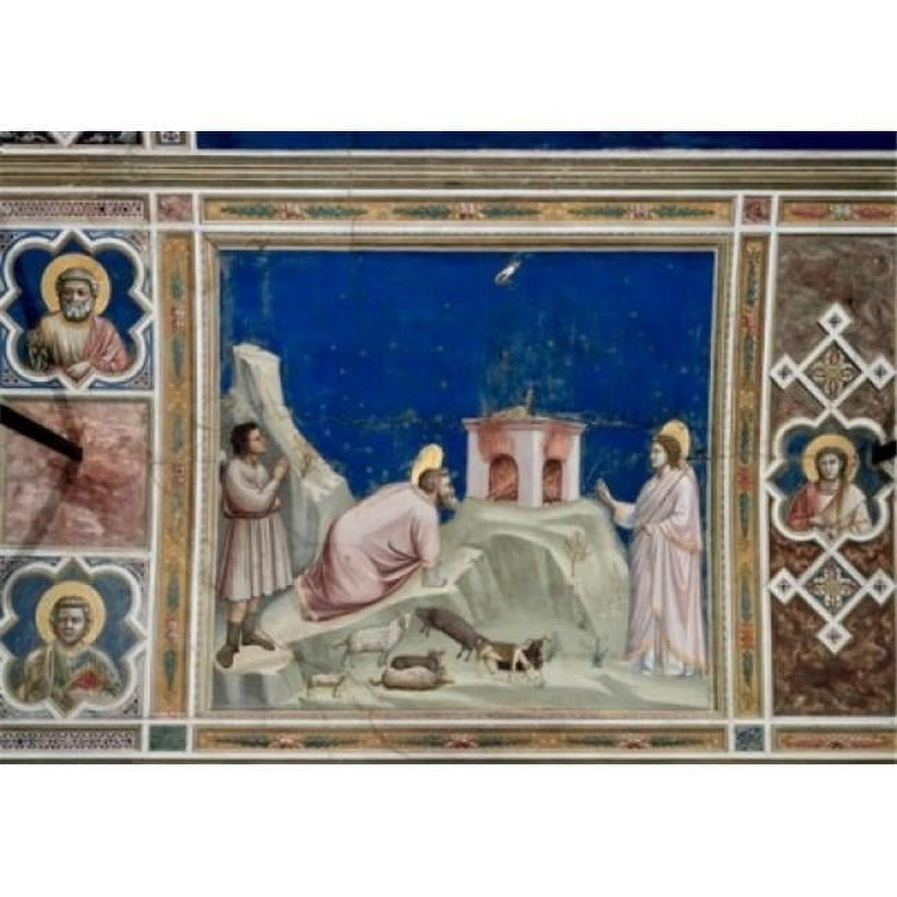 Joachims Sacrifice Giotto Ca.1266-1337 Italian Fresco Arena Chapel ...