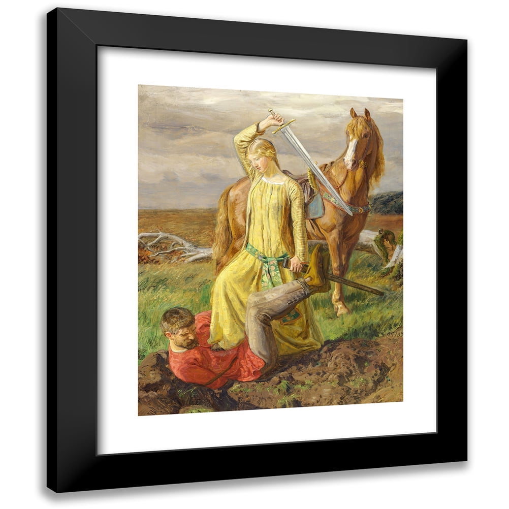 Joakim Skovgaard 12x14 Black Modern Framed Museum Art Print Titled ...