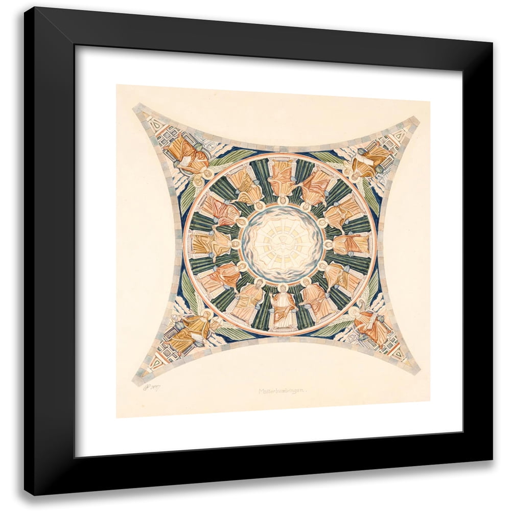 Joakim Skovgaard 15x16 Black Modern Framed Museum Art Print Titled ...