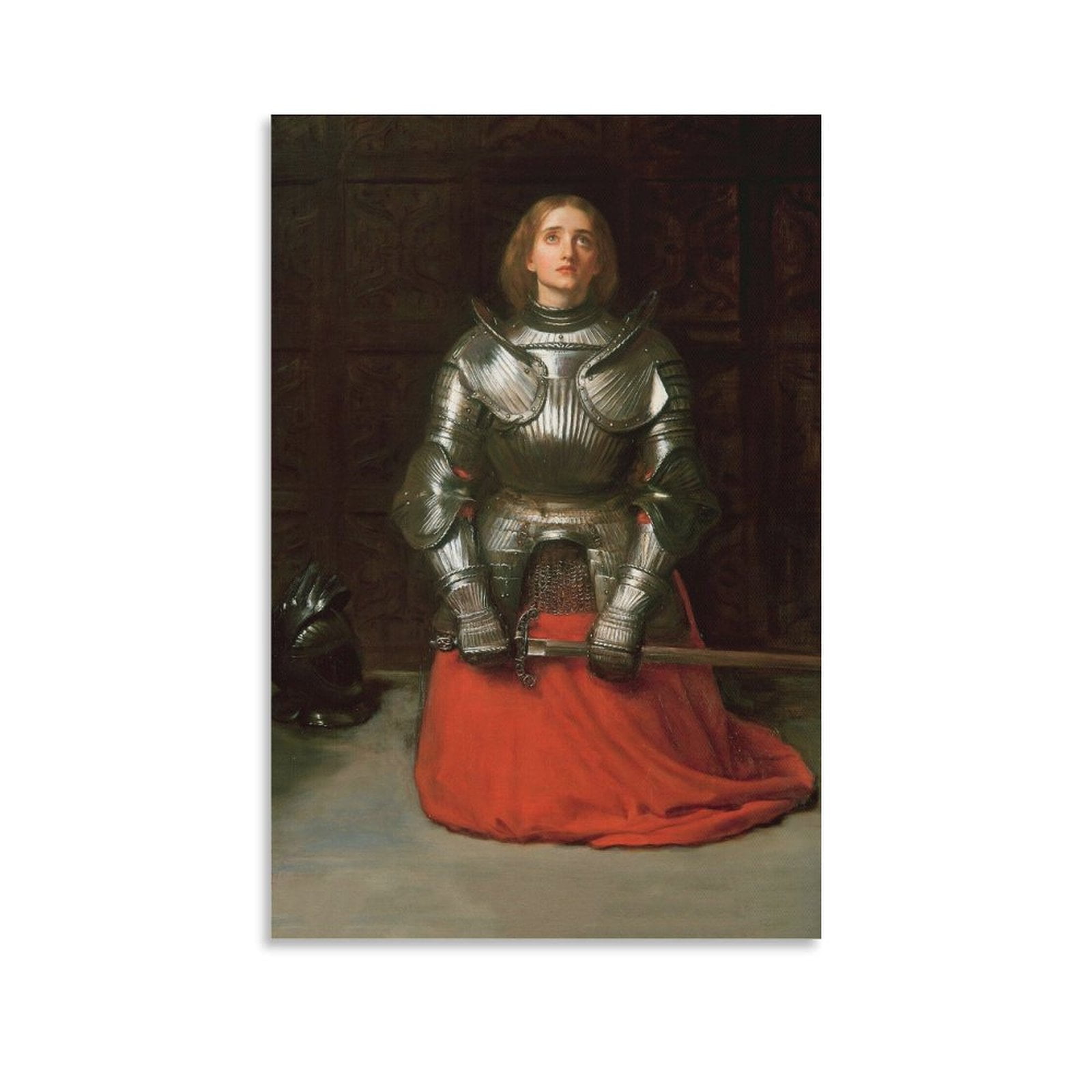 Joan of Arc 1865 By John Everett Millais Poster Canvas Picture Printing ...