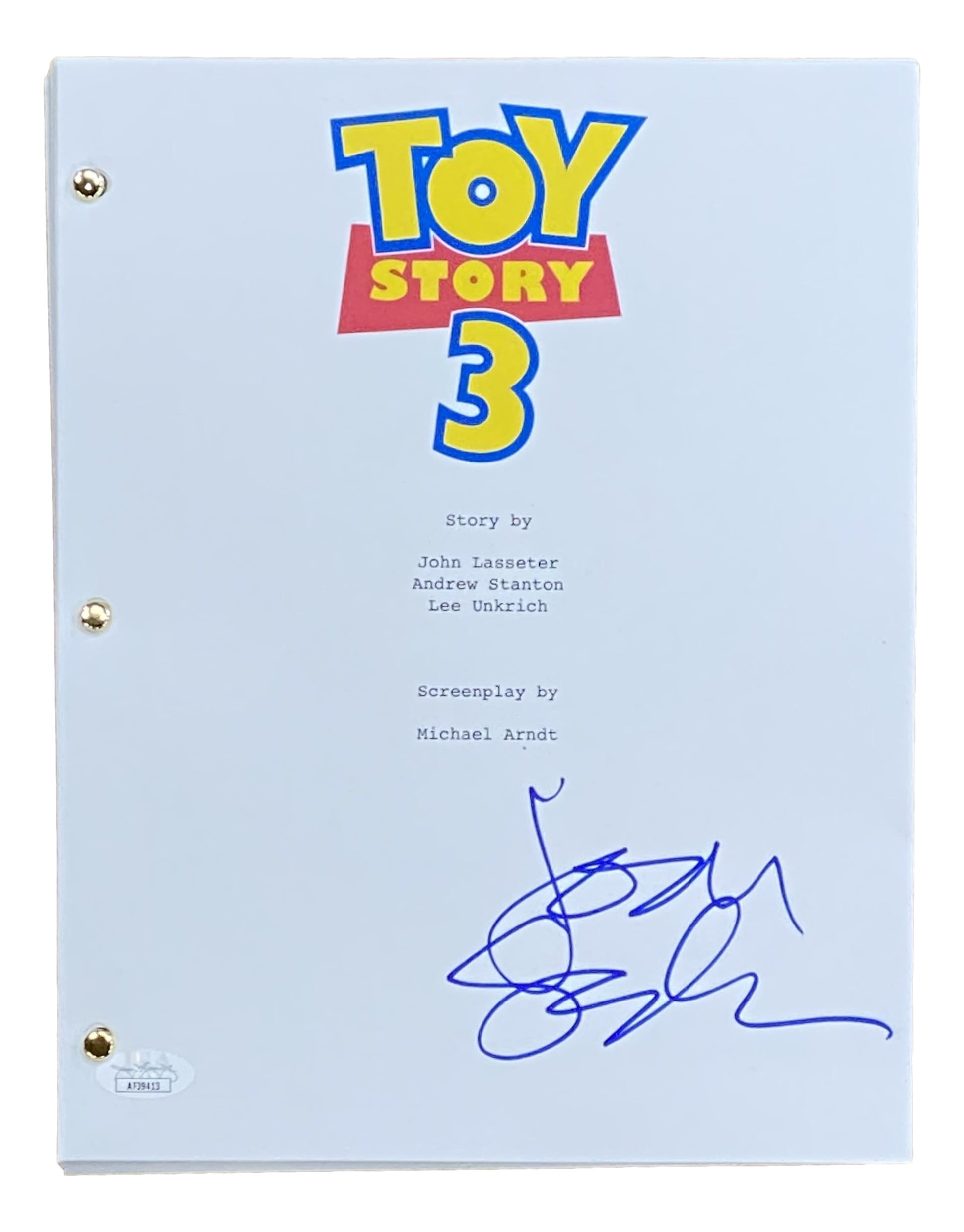 Joan Cusack Signed Toy Story 3 Full Movie Script JSA - Walmart.com