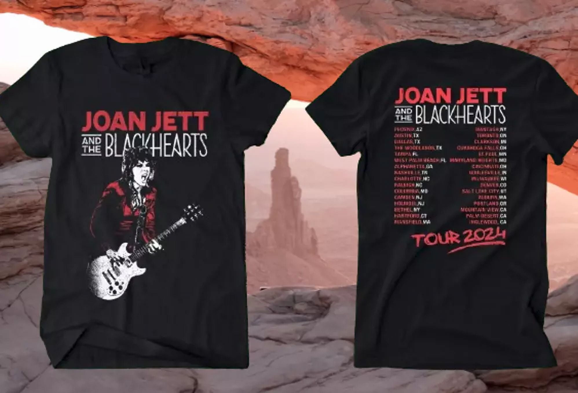 Joan Jett And Thehearts Tour 2024 Shirt - Walmart.com