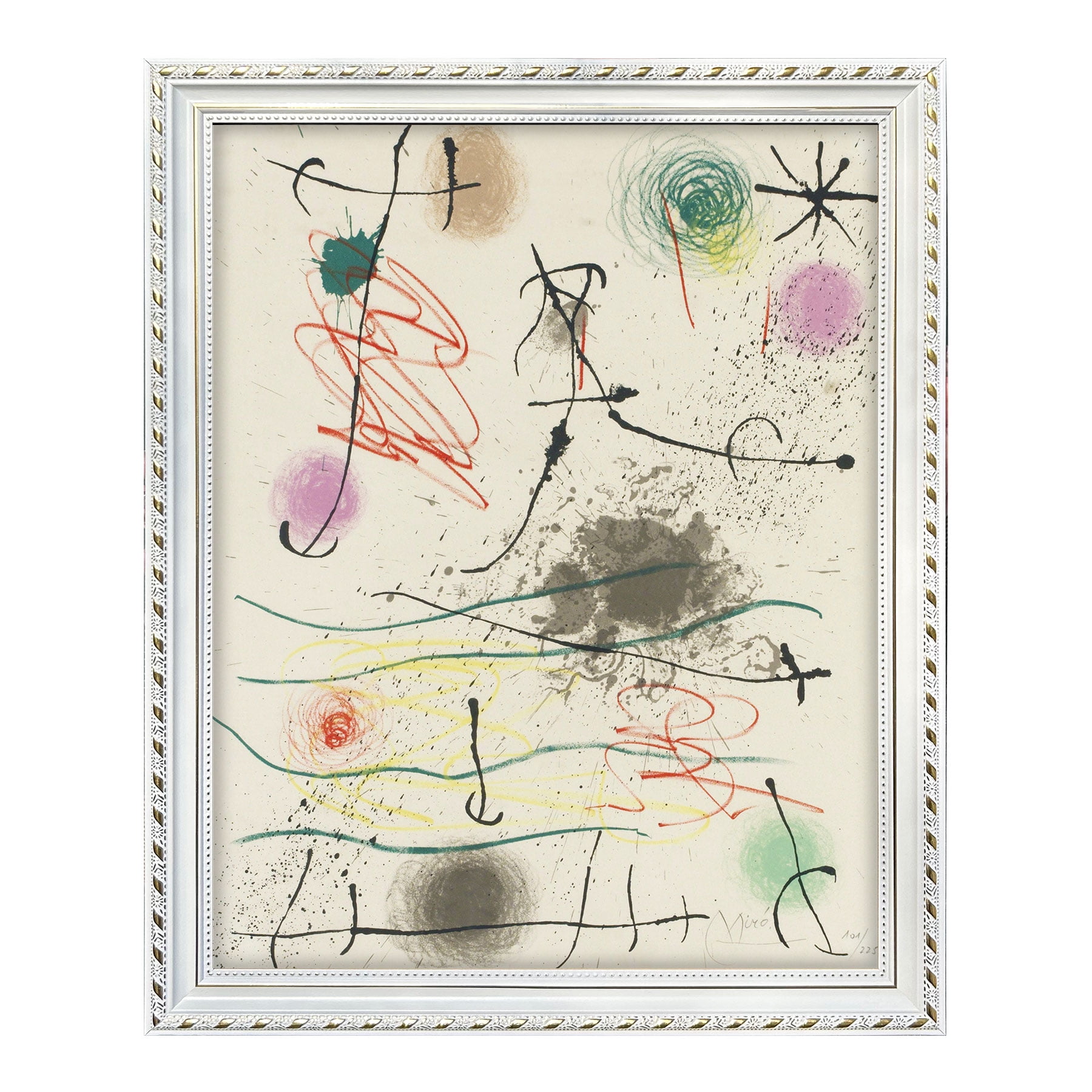 Joan Miro A Few Flowers Joan Miro Wall Art Framed Miro Art Wall Decor ...