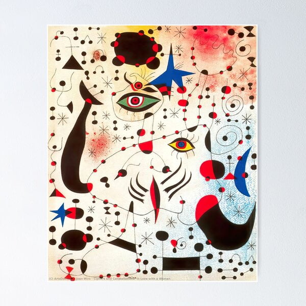 Joan Miro, Ciphers And-Constellations In Love With A Woman Poster Wall ...