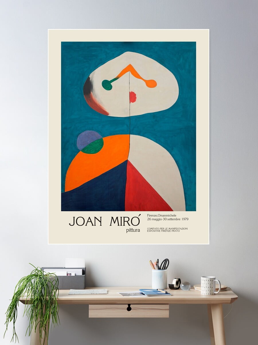 Joan Miro. Exhibition Poster For Orsanmichele Church And Museum In ...