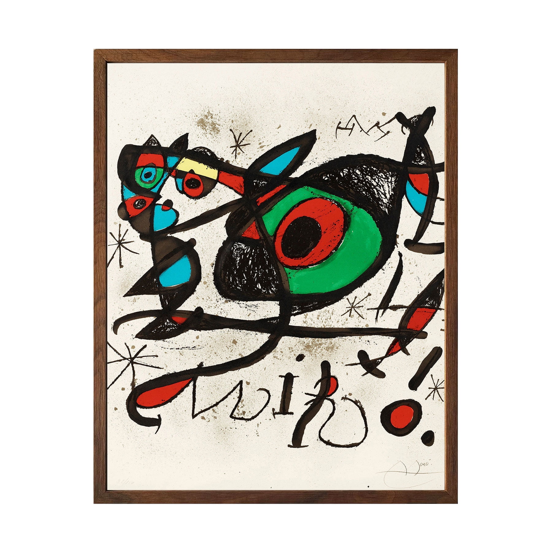 Joan Miro Exhibition Sobreteixims Joan Miro Wall Art Framed Miro Art ...
