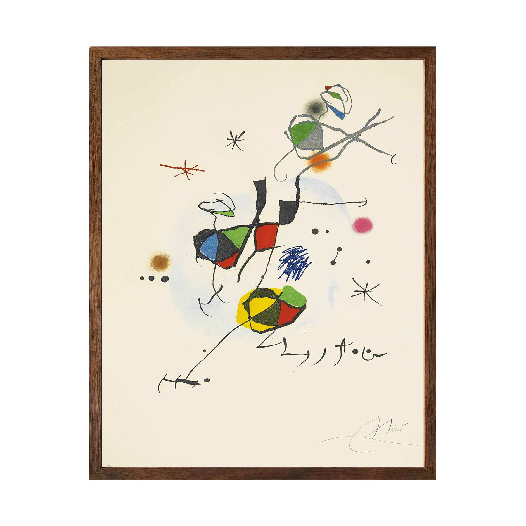 Joan Miro Face To Face Earth Joan Miro Wall Art Framed Miro Art Wall ...