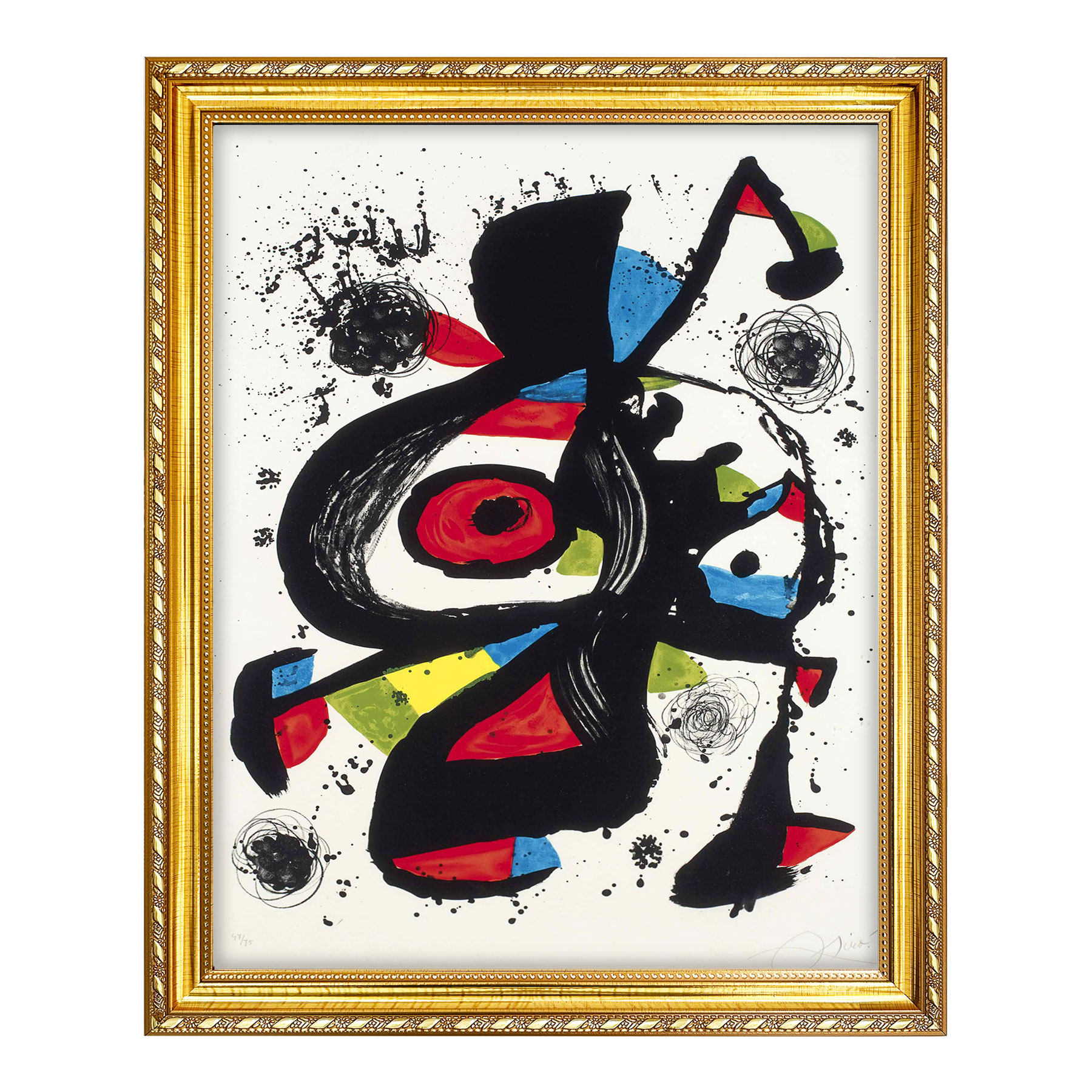 Joan Miro Fish Joan Miro Wall Art Framed Miro Art Wall Decor Abstract ...