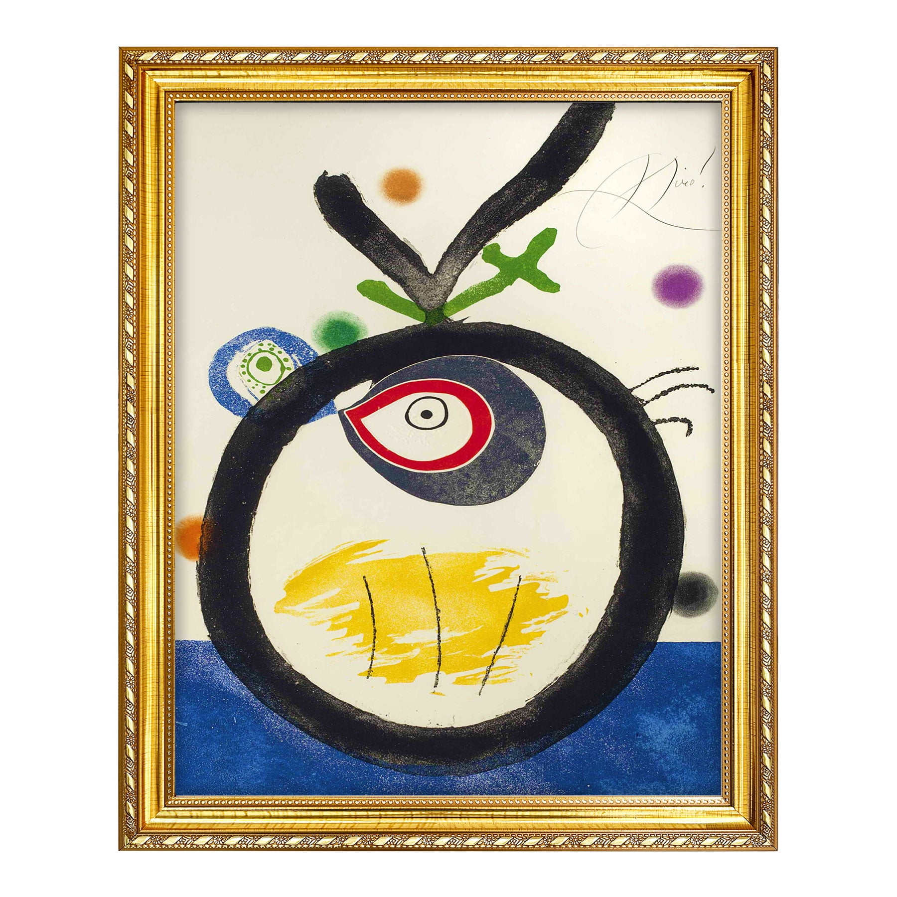 Joan Miro Four Colors In Mp3 Joan Miro Wall Art Framed Miro Art Wall ...