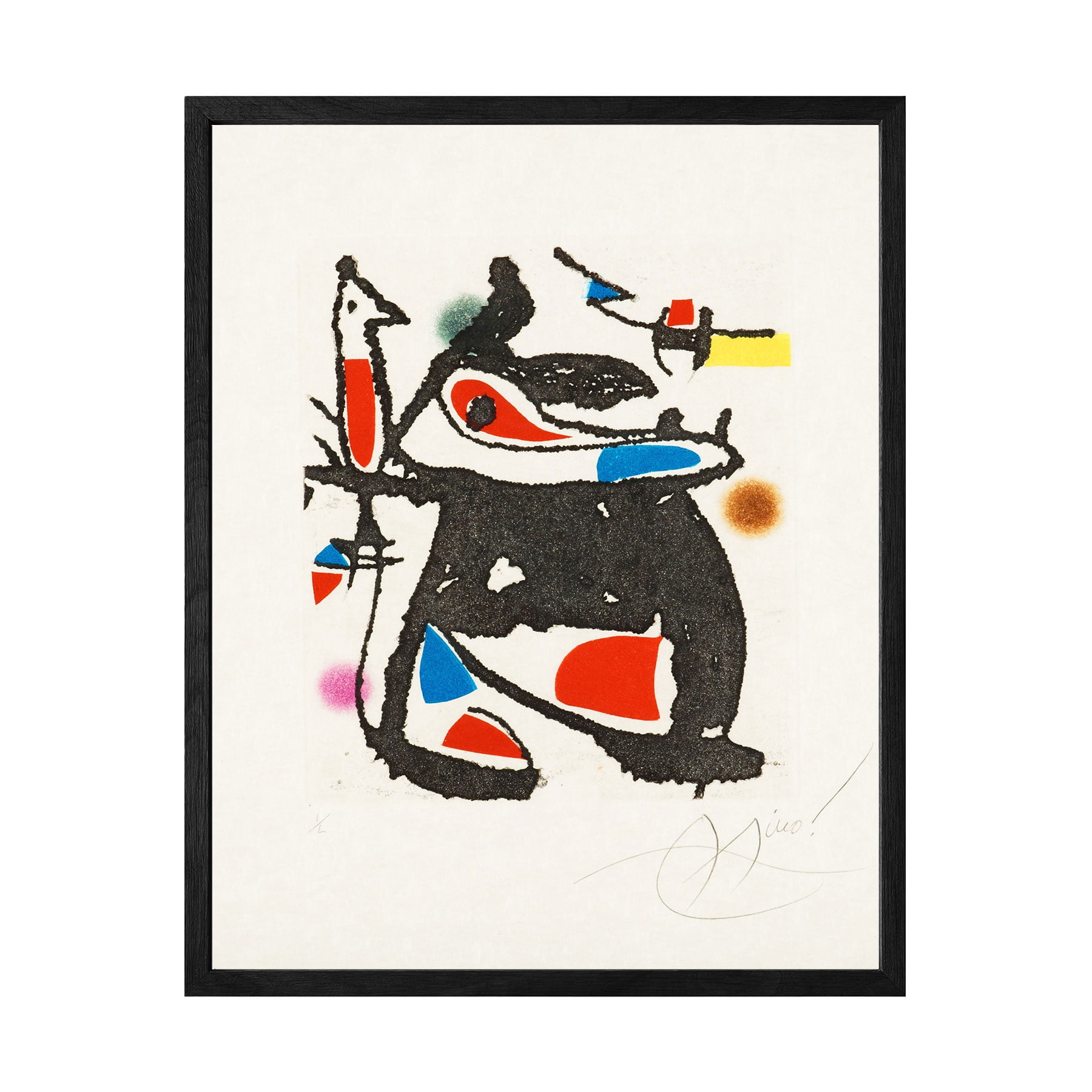 Joan Miro Hammer Without Master Joan Miro Wall Art Framed Miro Art Wall ...
