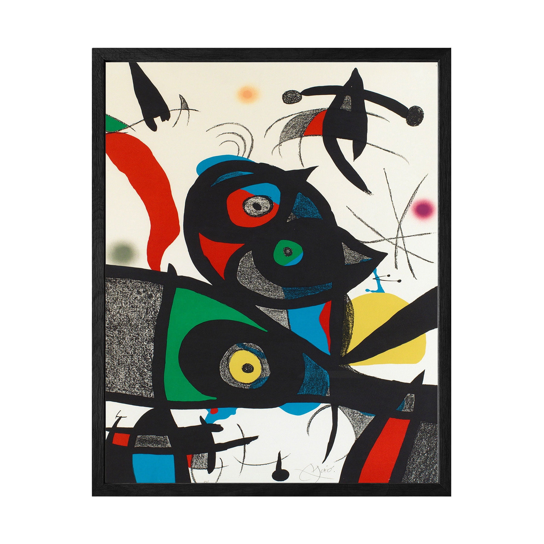 Joan Miro Oda A Joan Miro1 Joan Miro Wall Art Framed Miro Art Wall ...