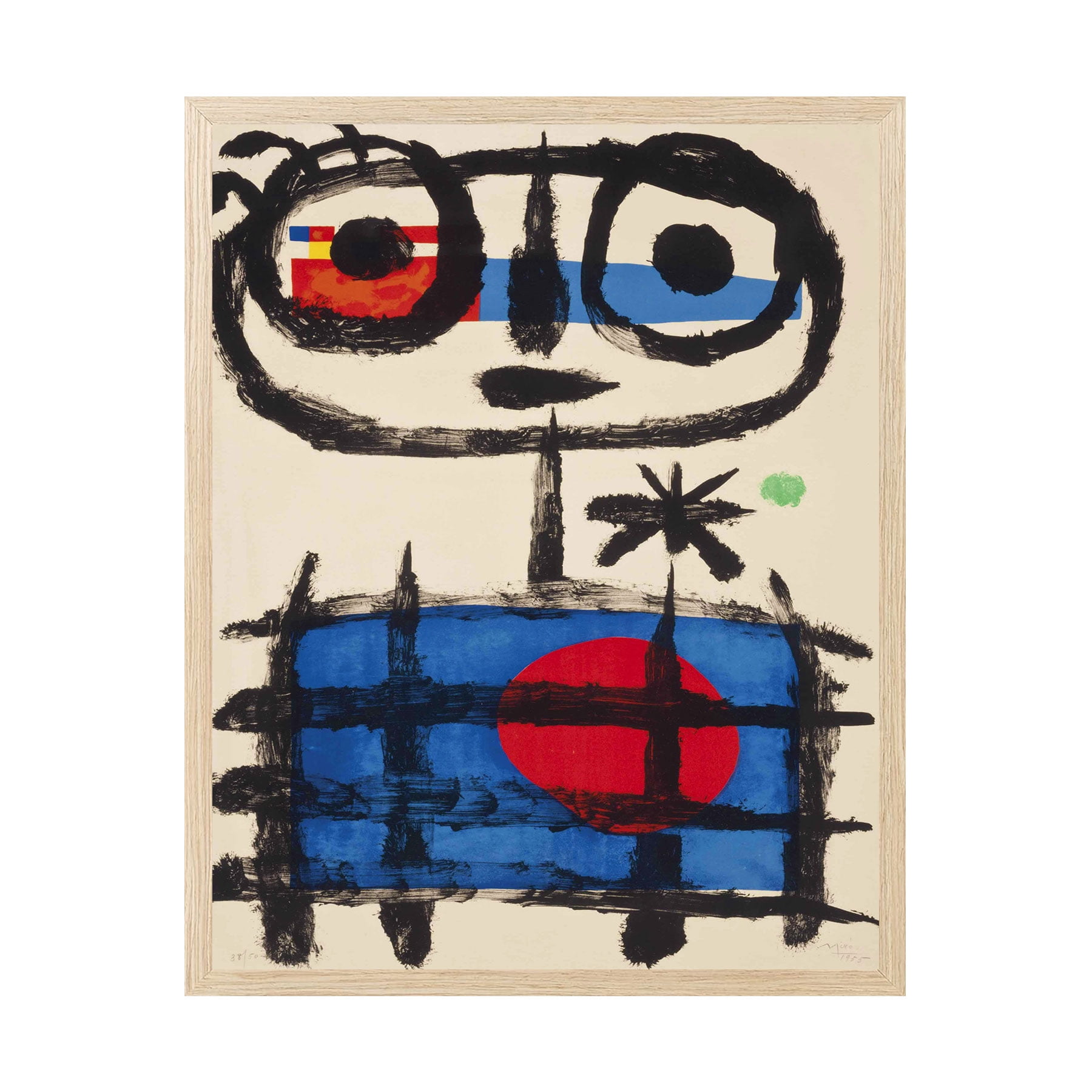 Joan Miro Sun Eater Joan Miro Wall Art Framed Miro Art Wall Decor ...
