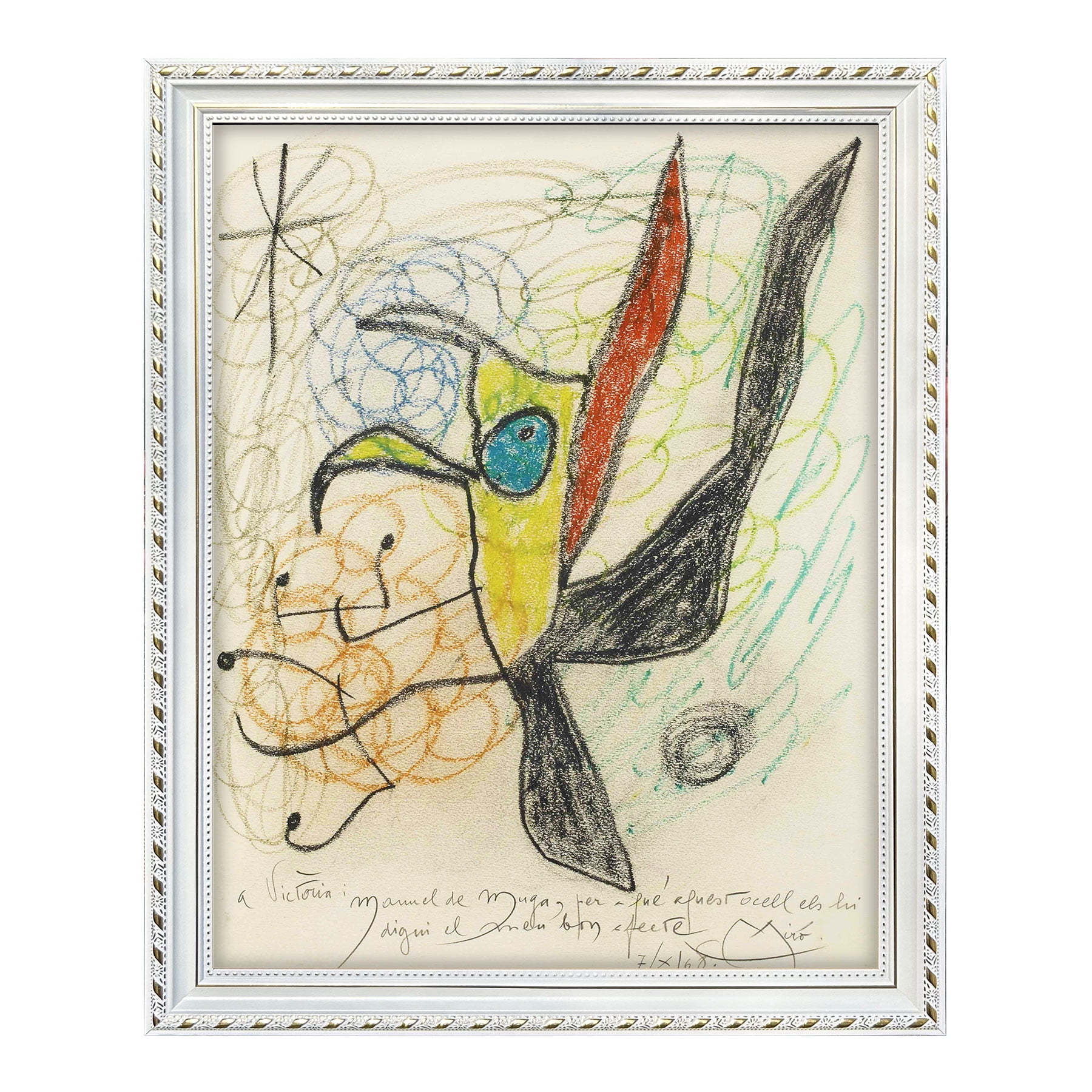 Joan Miro Unitiled Joan Miro Wall Art Framed Miro Art Wall Decor ...