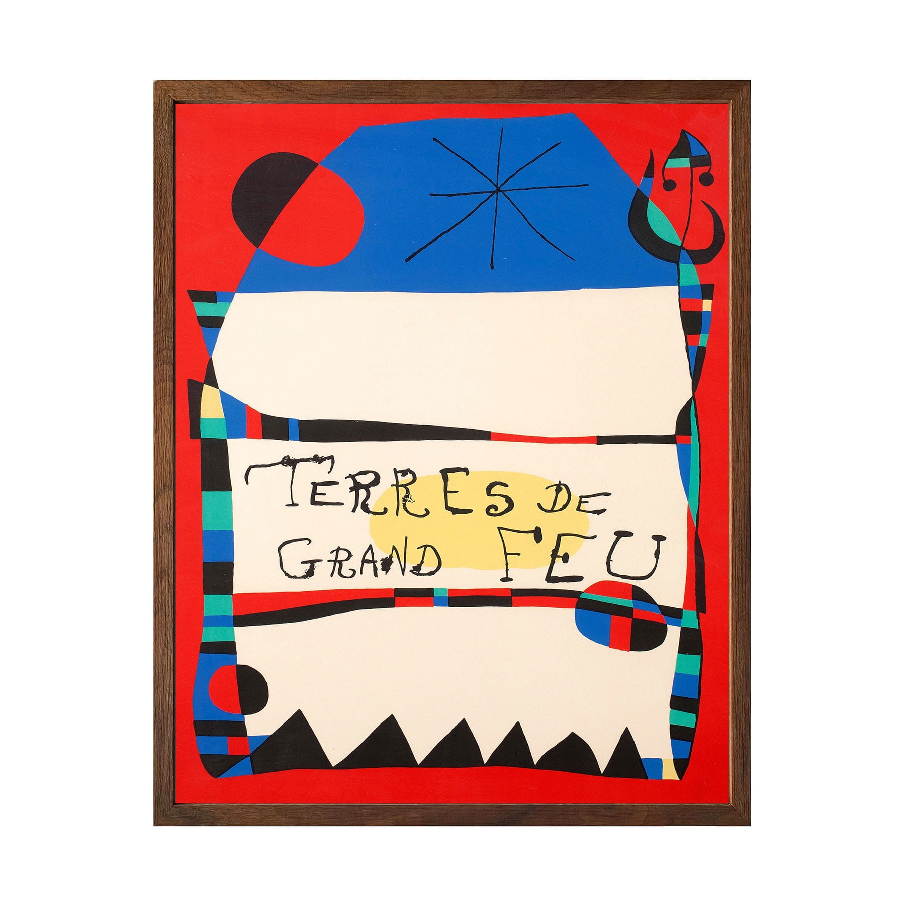 Joan Miro Wife Joan Miro Wall Art Framed Miro Art Wall Decor Abstract ...