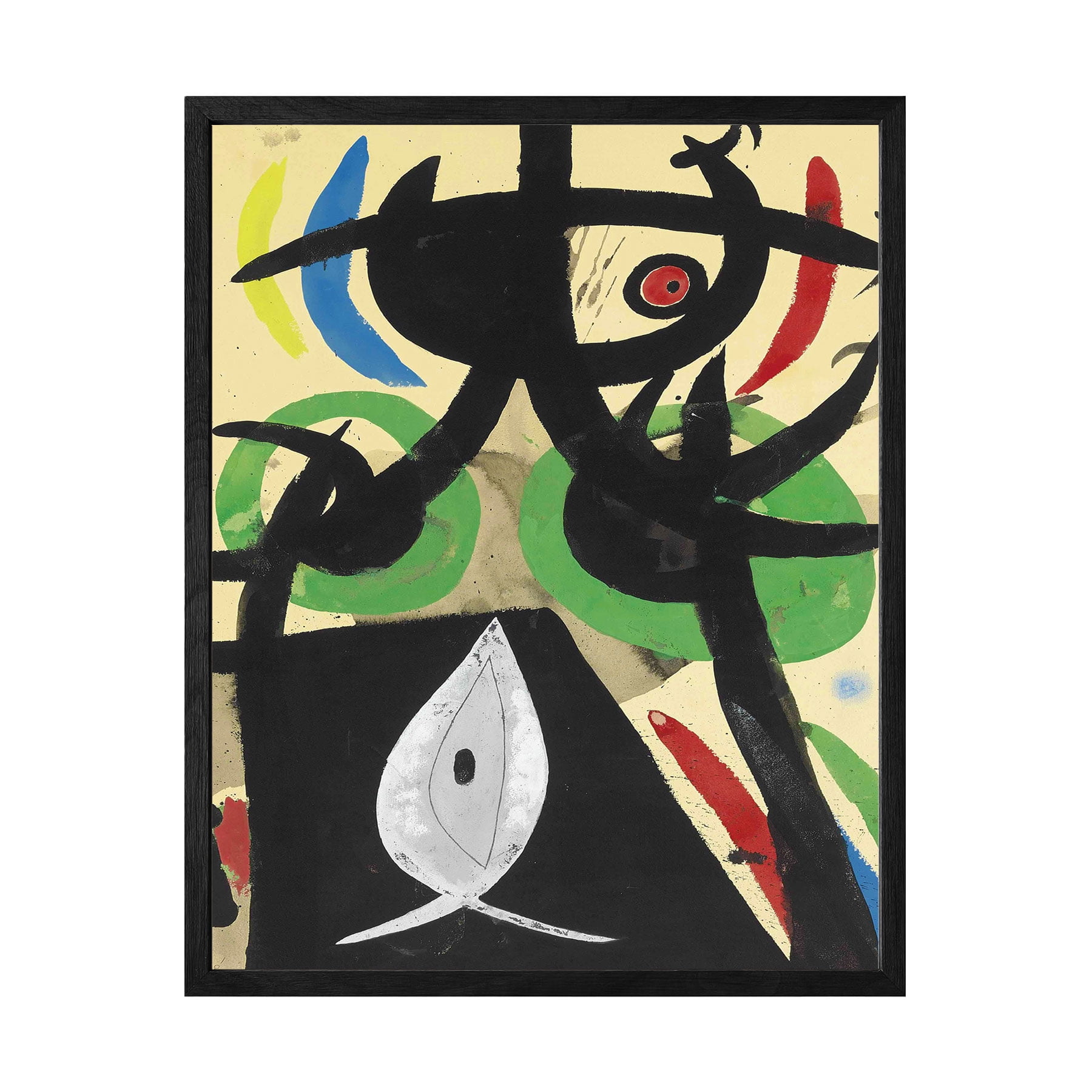 Joan Miro Wife Joan Miro Wall Art Framed Miro Art Wall Decor Abstract ...