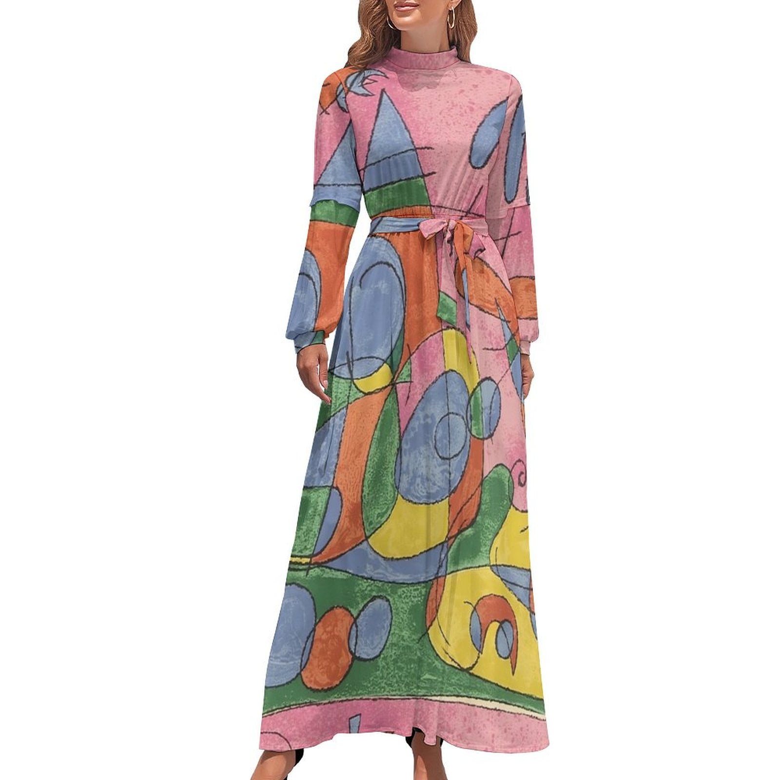 Joan Miro style Joan Miro Abstract Art Surrealism 1893 1983 Long Dress ...