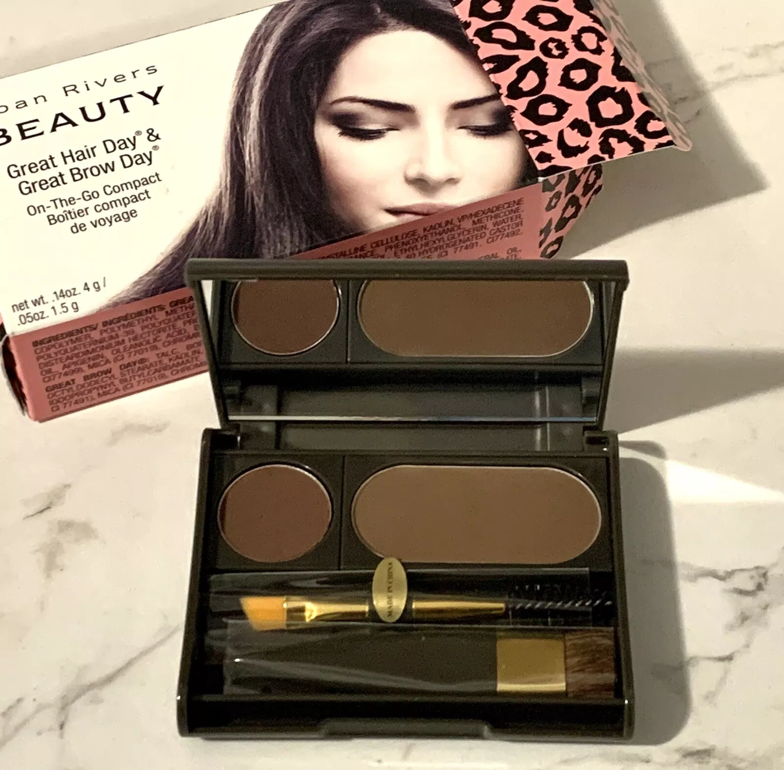Joan Rivers Great Hair & Brow Day - Red - Travel Compact nib (#H3 ...