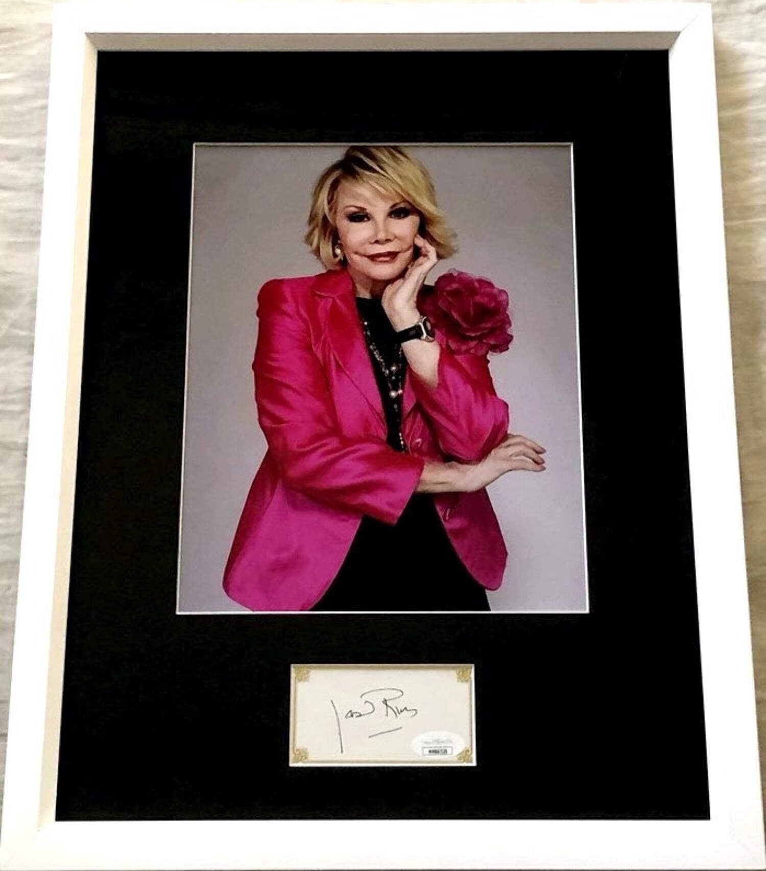 Joan Rivers autograph custom framed with 8x10 portrait photo JSA ...