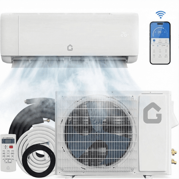 JoanKaren 12000 BTU Mini Split Air Conditioner & Heater with Inverter ...