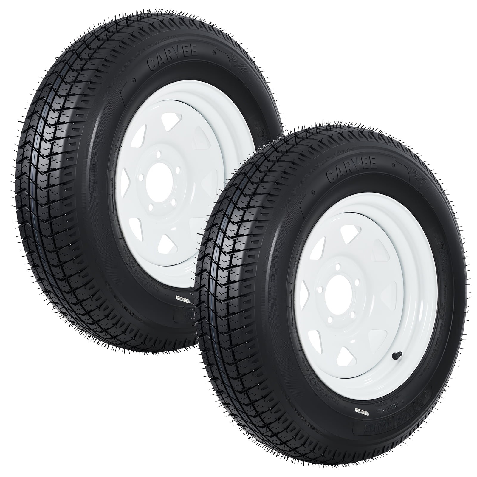 JoanKaren 2 pack ST205/75D15 Trailer Tire and Wheel Assembly,Load Range ...