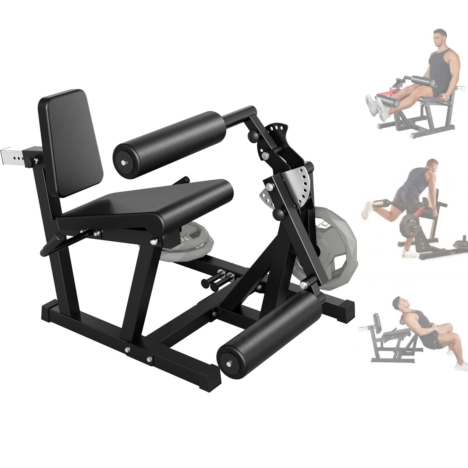 JoanKaren 4-in-1 Leg Extension and Curl Machine,700lbs Adjustable Leg ...